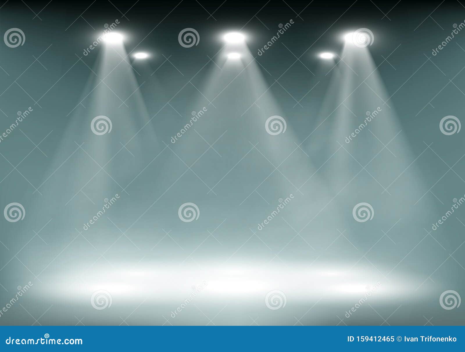 Spotlight Illuminates the Scene. Background Template for Presentation ...