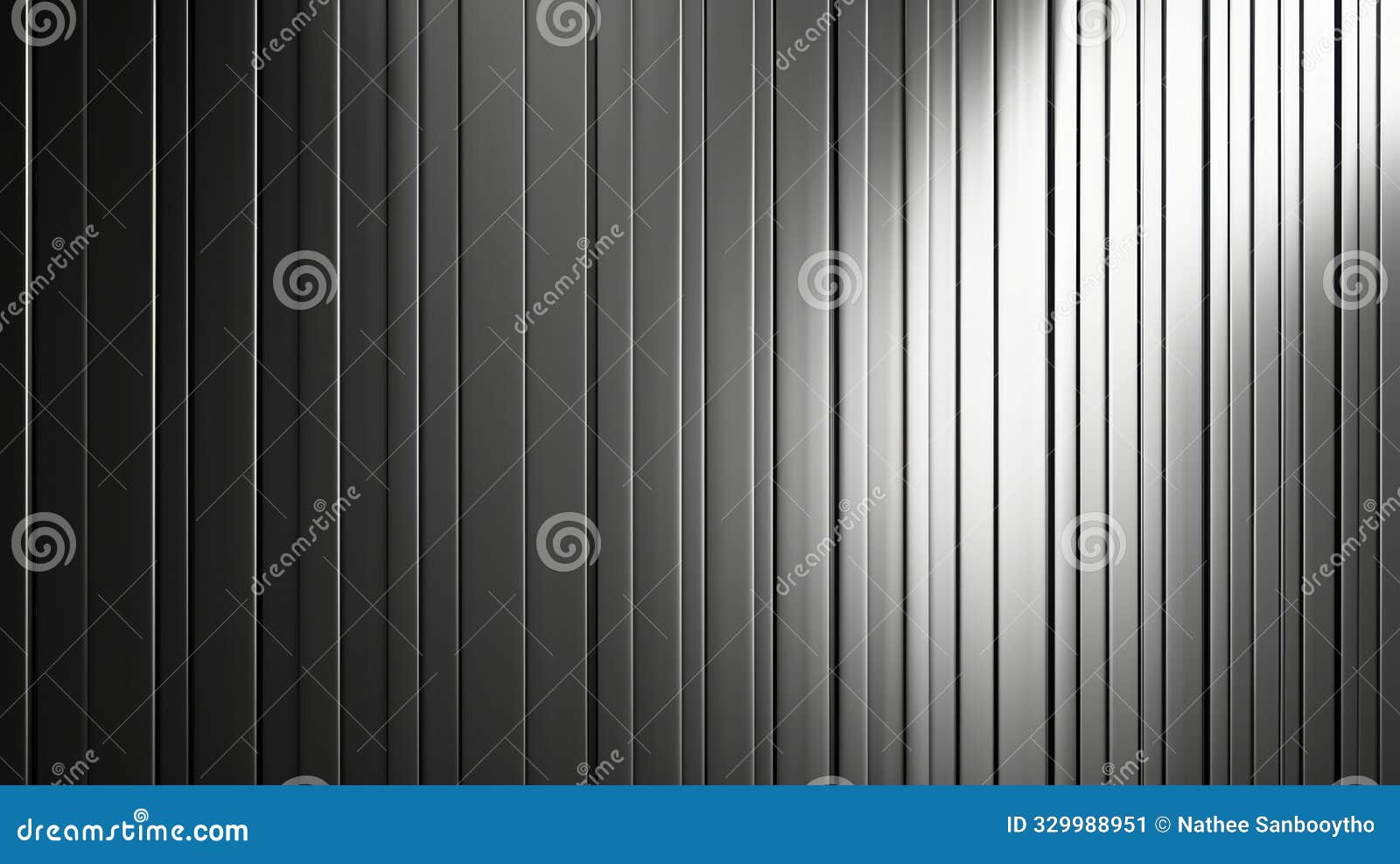 A Spotlight Illuminates a Textured, Vertical Striped Wall, Creating a ...