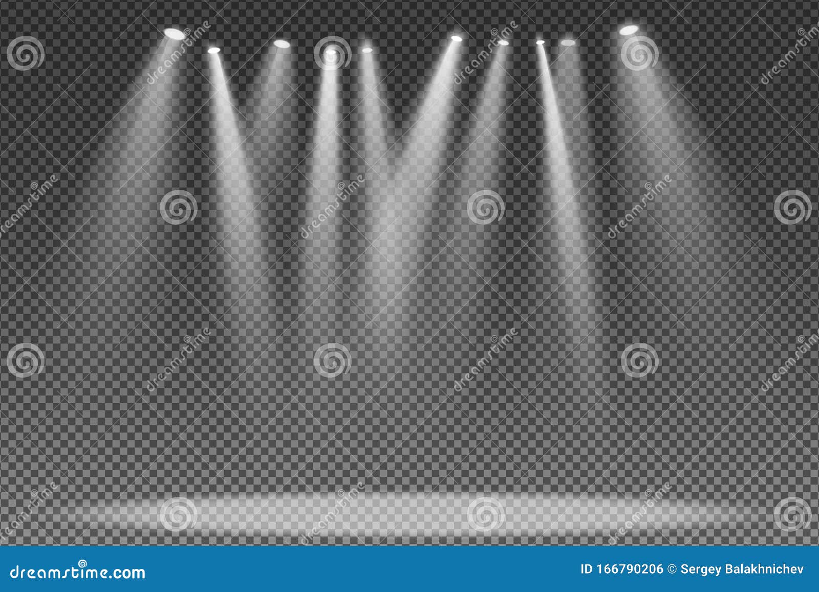 Spotlight Isolated on Transparent Background. Light for the Podium ...