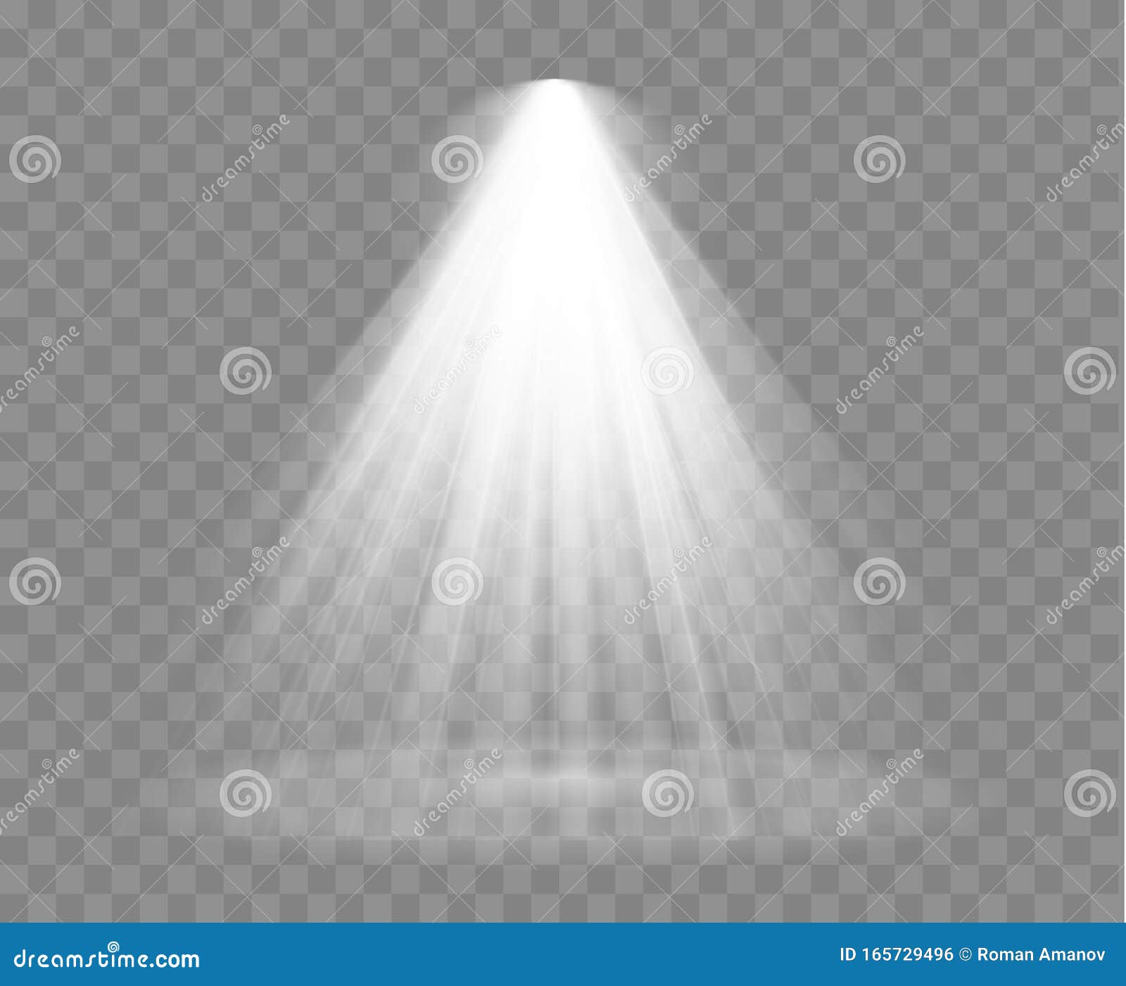 Spotlight Isolated on Transparent Background Stock Vector ...