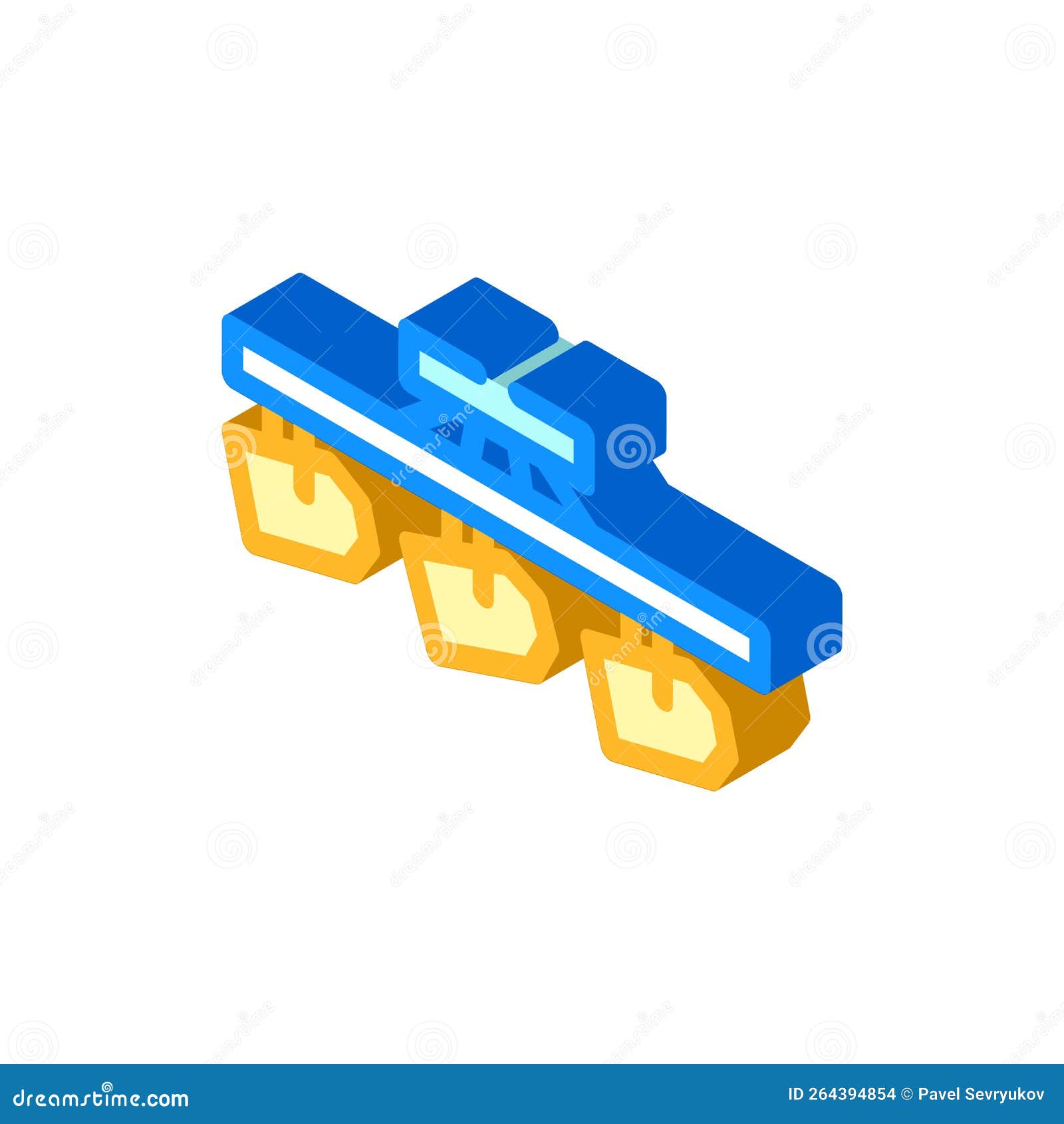 Spotlight Lamp Ceiling Isometric Icon Vector Illustration Stock Vector ...