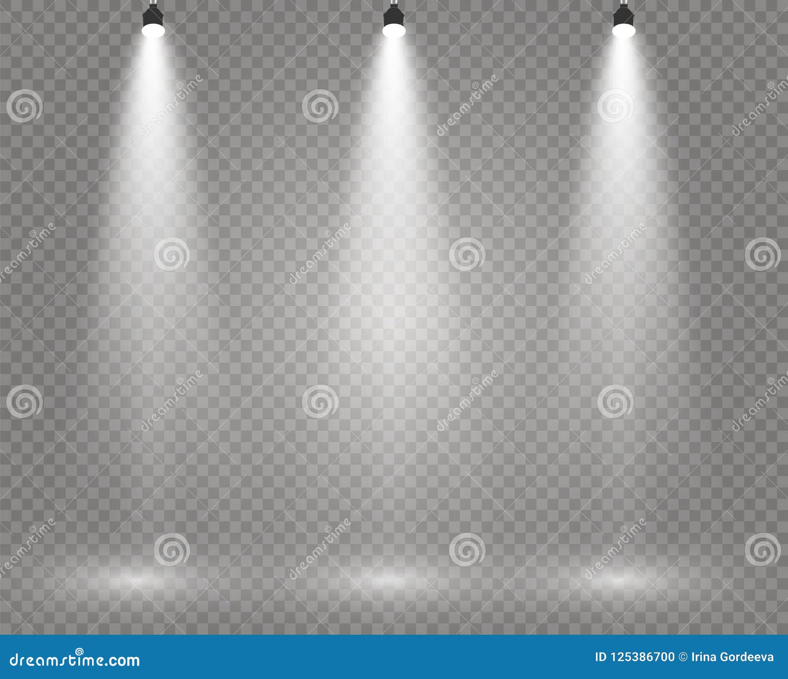 Spotlight light scene stock vector. Illustration of lighting - 125386700