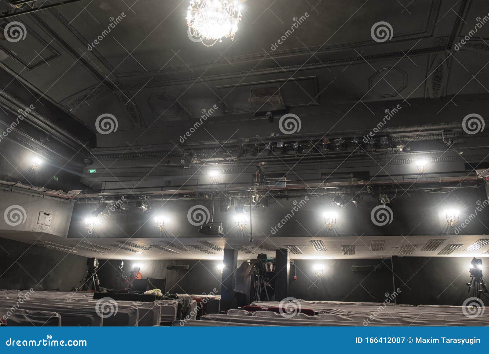 Technical Lights that the Stage at Theater. Stock Image - Image of ...