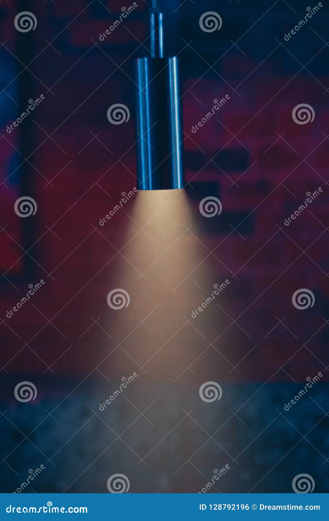 Spotlight over table stock photo. Image of party, dark - 128792196