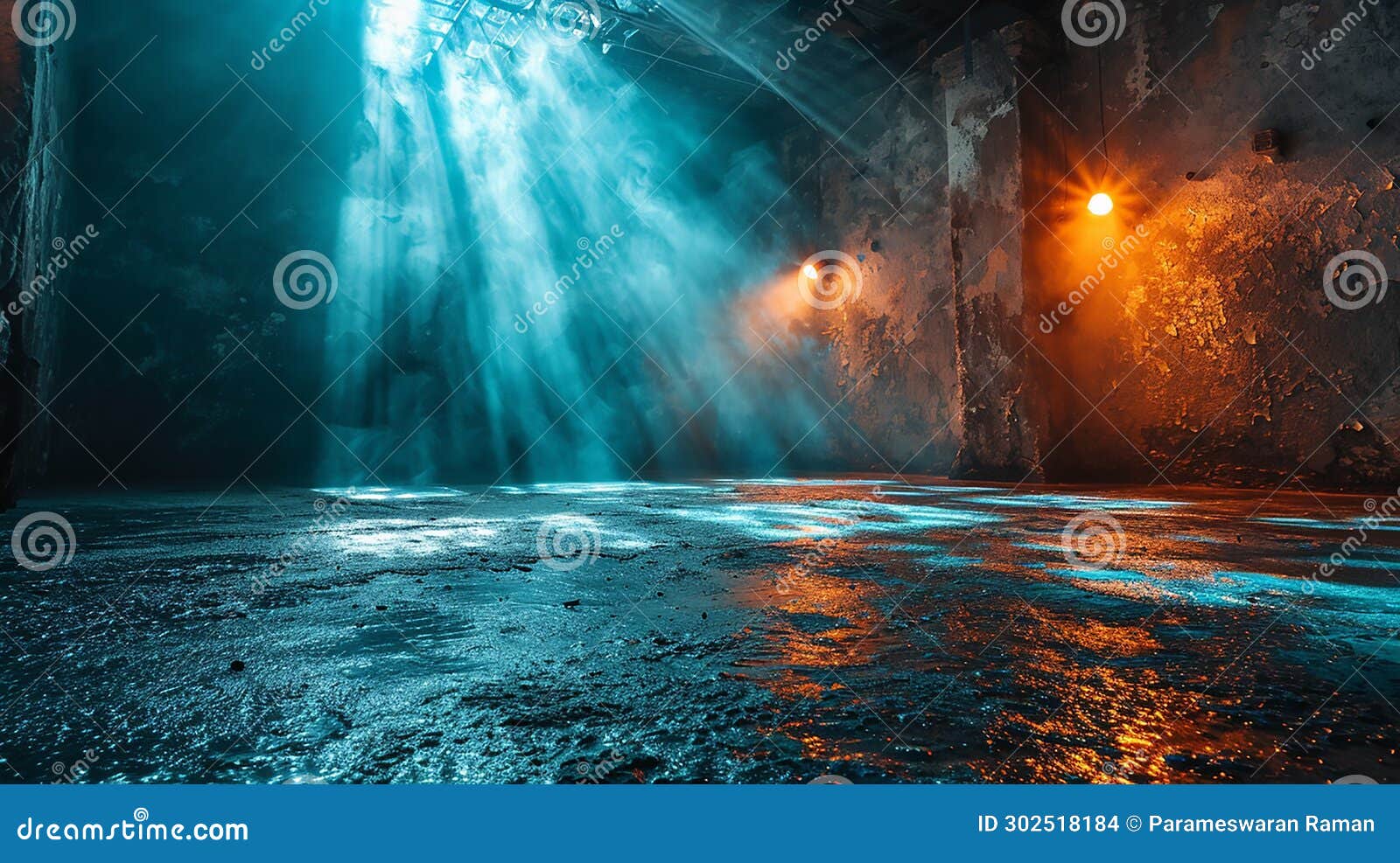 Spotlight stock illustration. Illustration of building - 302518184