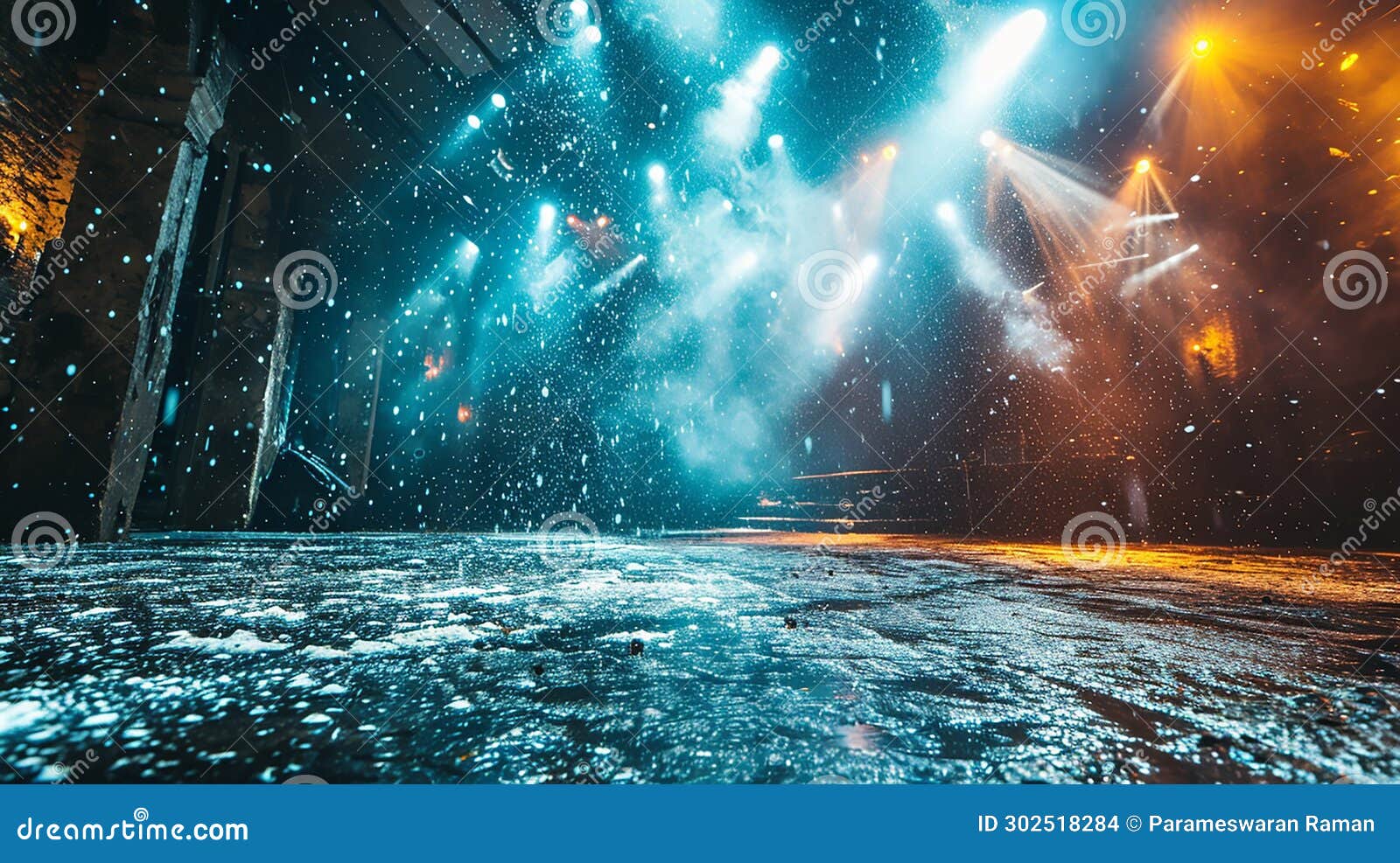 Spotlight stock illustration. Illustration of building - 302518284