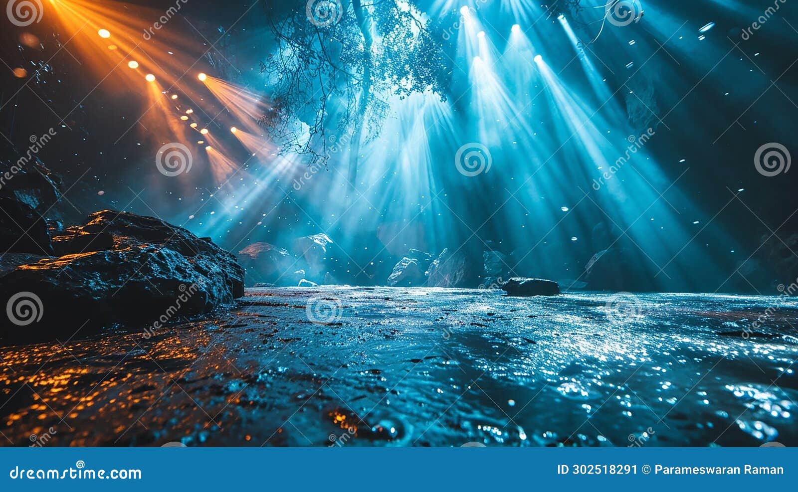 Spotlight stock illustration. Illustration of performance - 302518291