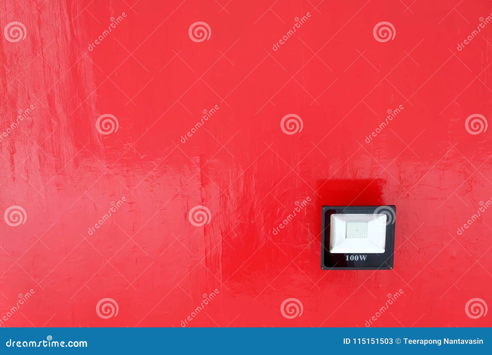 Spotlight on Red Ceiling Background. Stock Image - Image of lamp, light ...