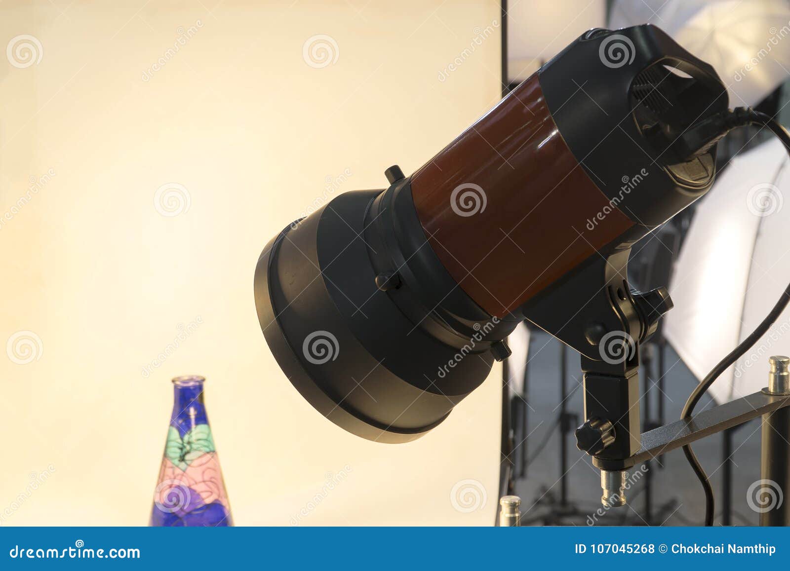 Spotlight of Red for Photography Stock Photo - Image of beam, lens ...