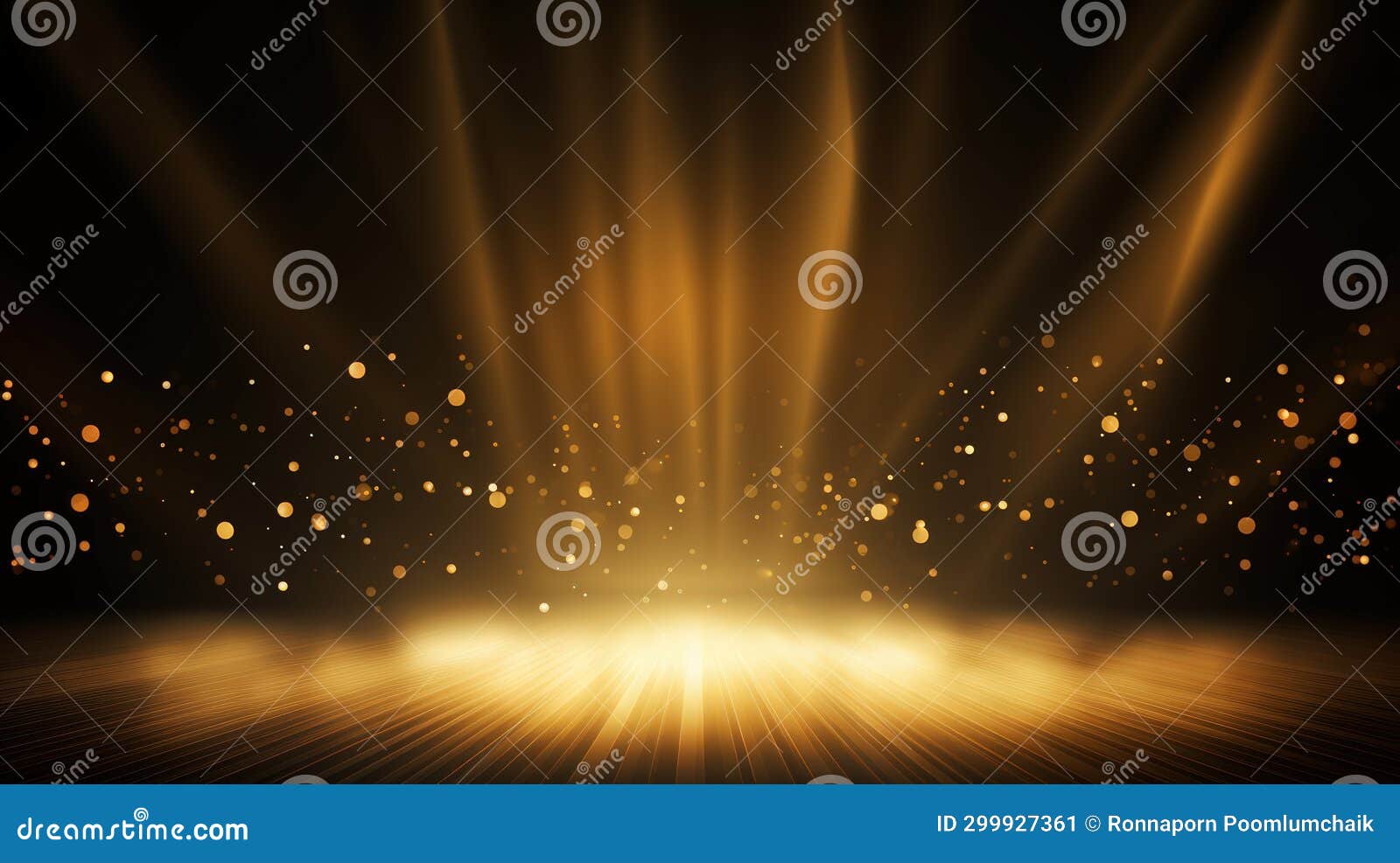 Spotlight with Shiny Light and Particles. Glow Backdrop Design of ...