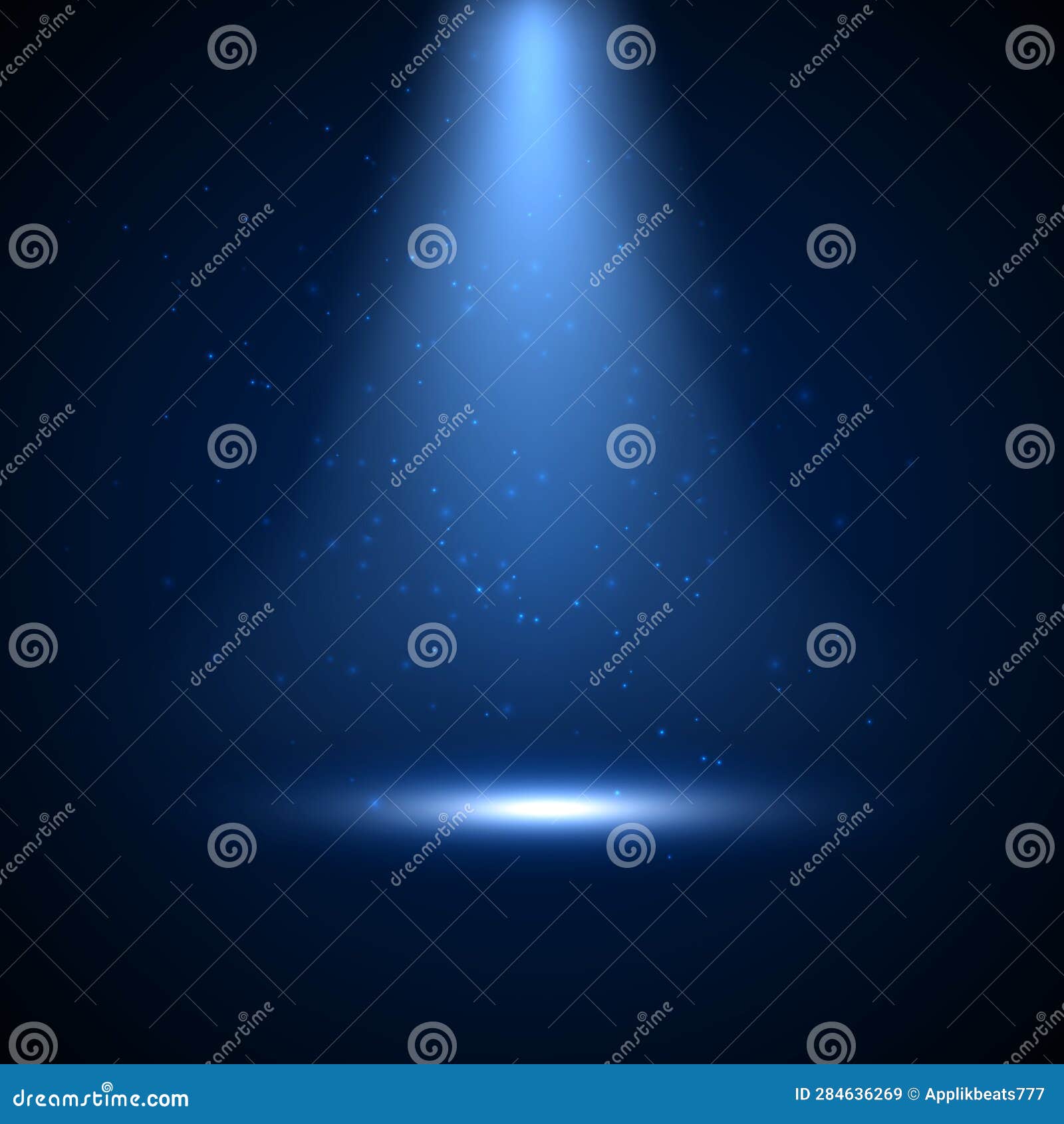 Spotlight with Shiny Light and Particles. Vector Festive Illuminated ...