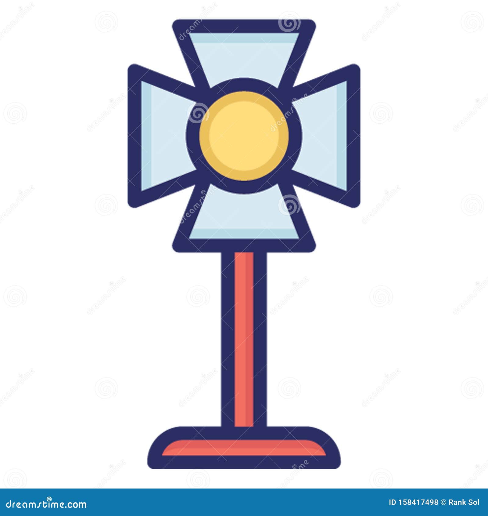 Spotlight, Shooting Light Isolated Vector Icon Which Can Easily Modify ...