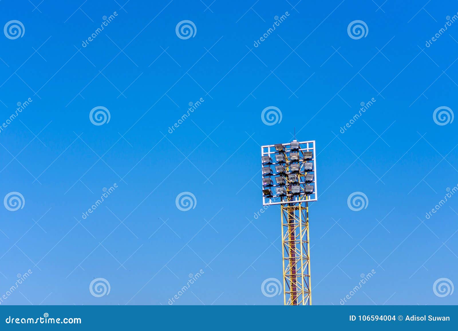 Spotlight right side stock photo. Image of stadium, blue - 106594004