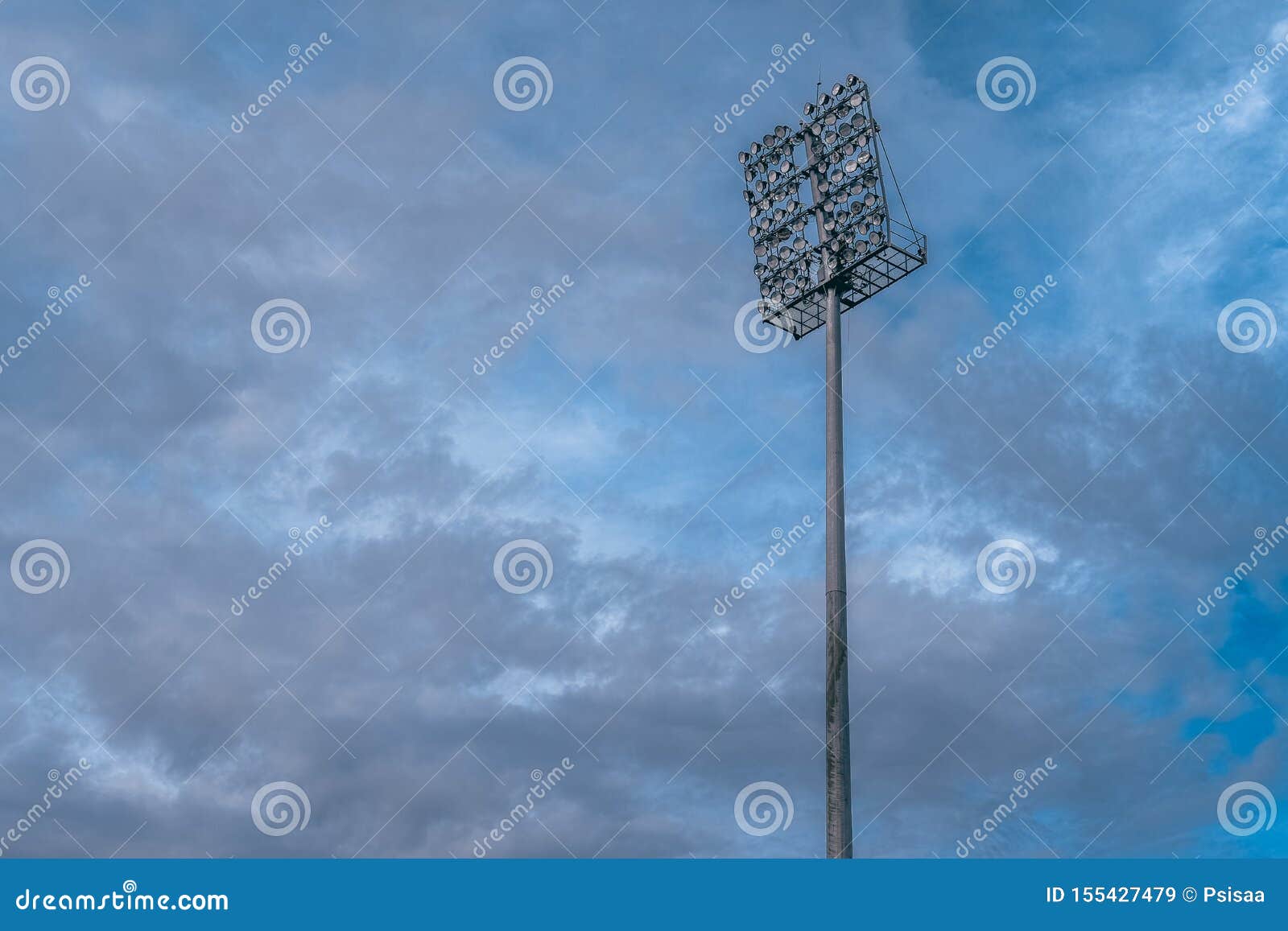Spotlight in Stadium. Sport Arena Light Stock Image - Image of ...