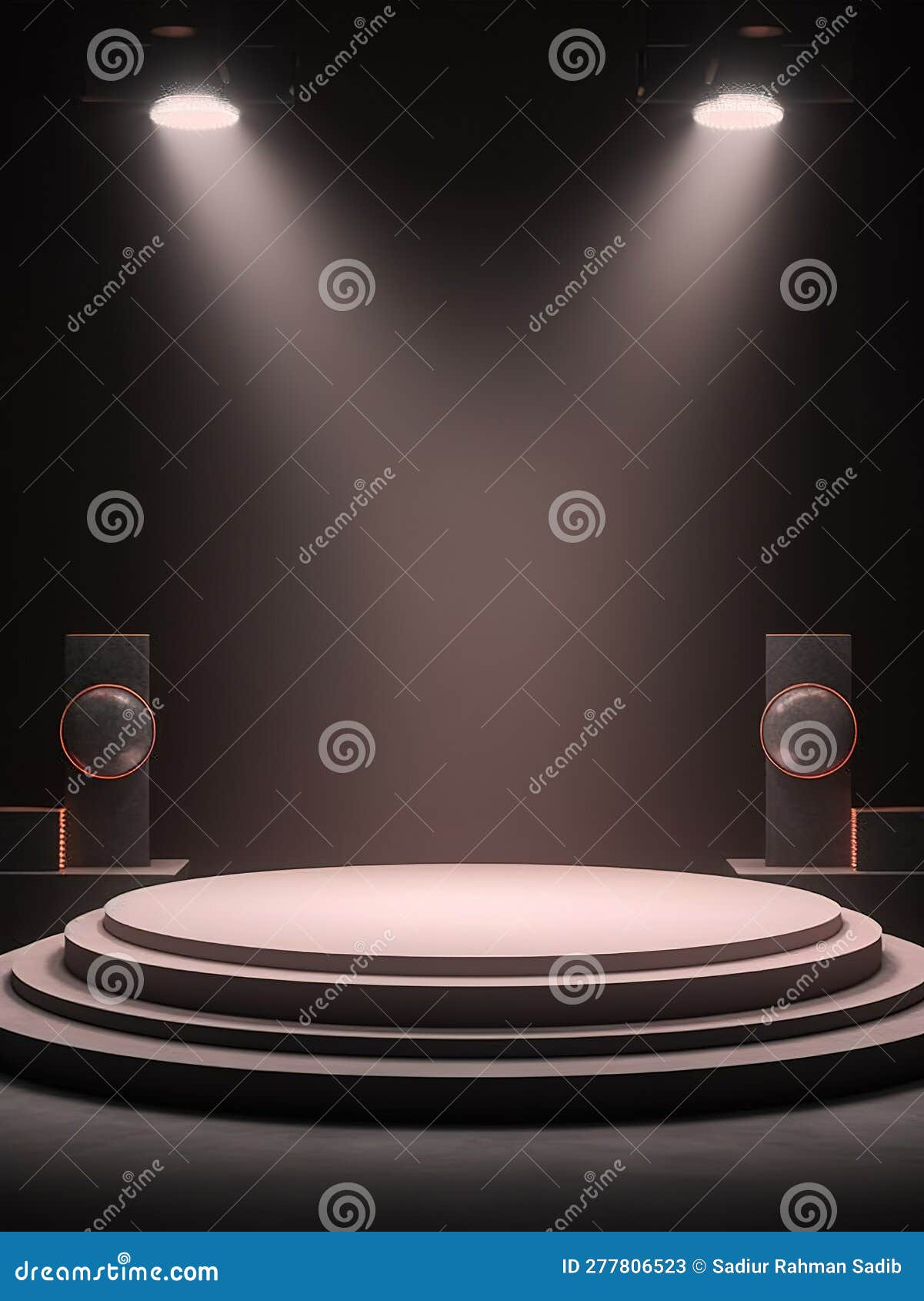 Spotlight on Stage with Spotlight. Stock Illustration - Illustration of ...