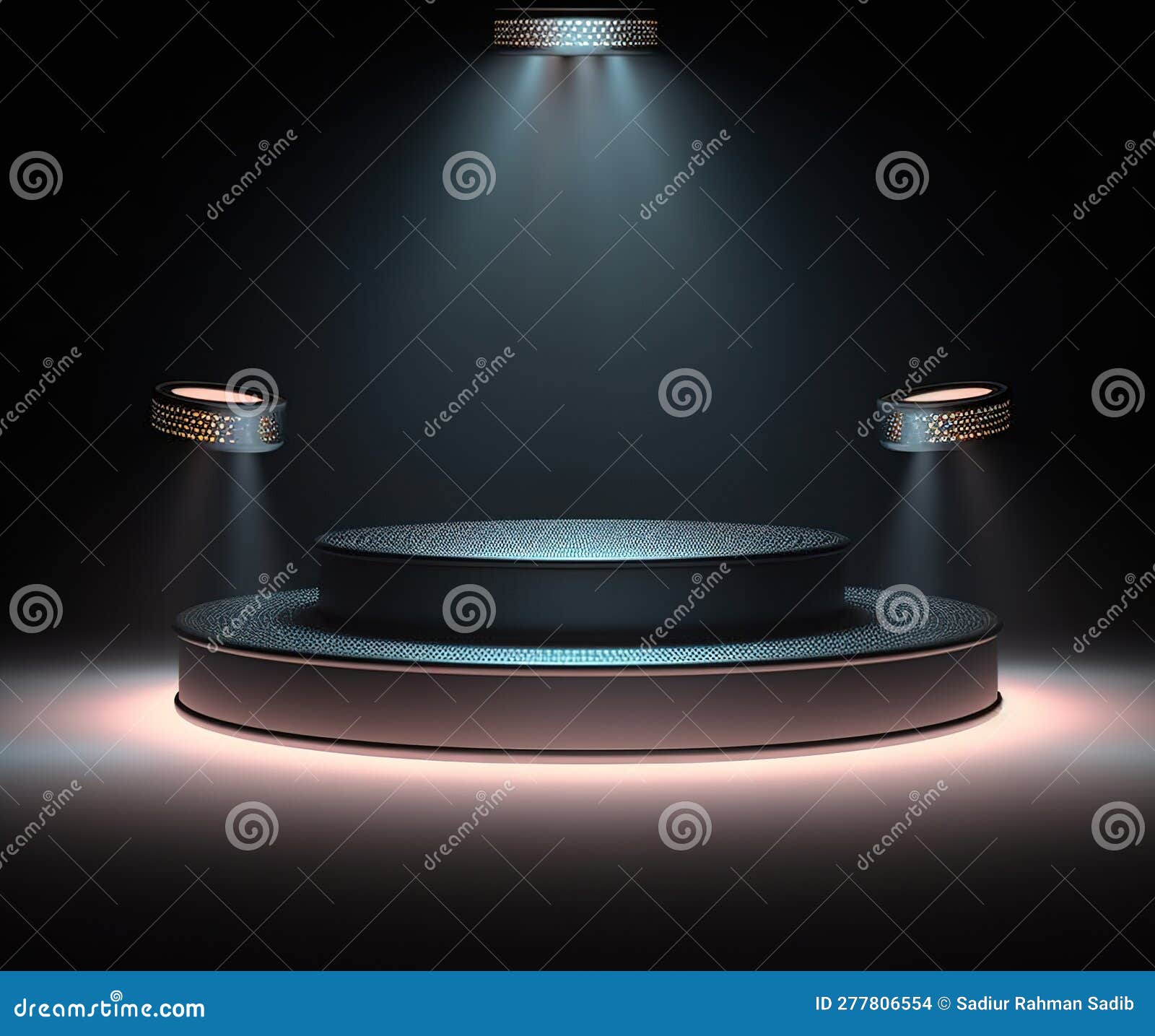 Spotlight on Stage with Spotlight. Stock Illustration - Illustration of ...