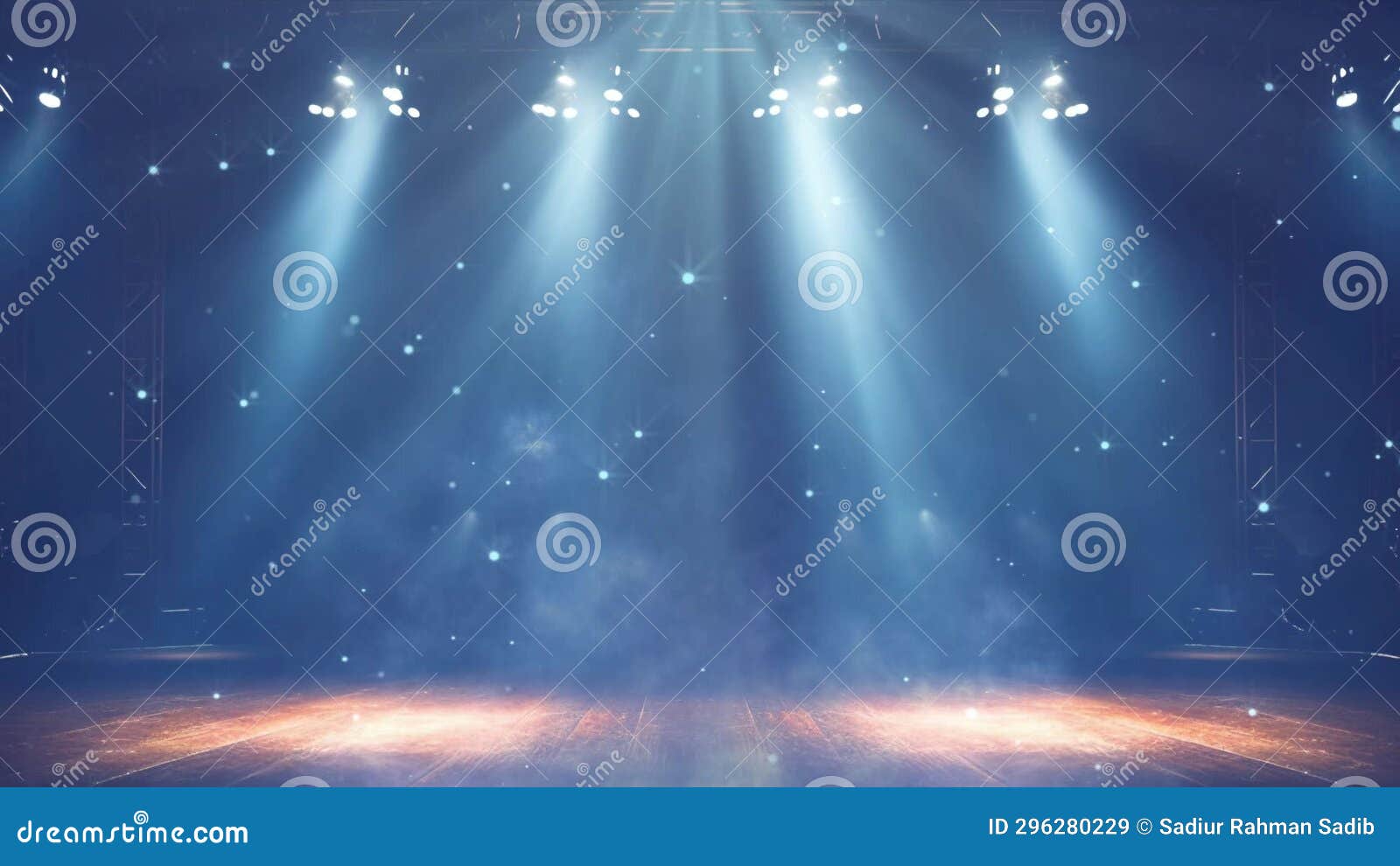 Spotlight on Stage. Stage with Spotlights. Stock Video - Video of ...