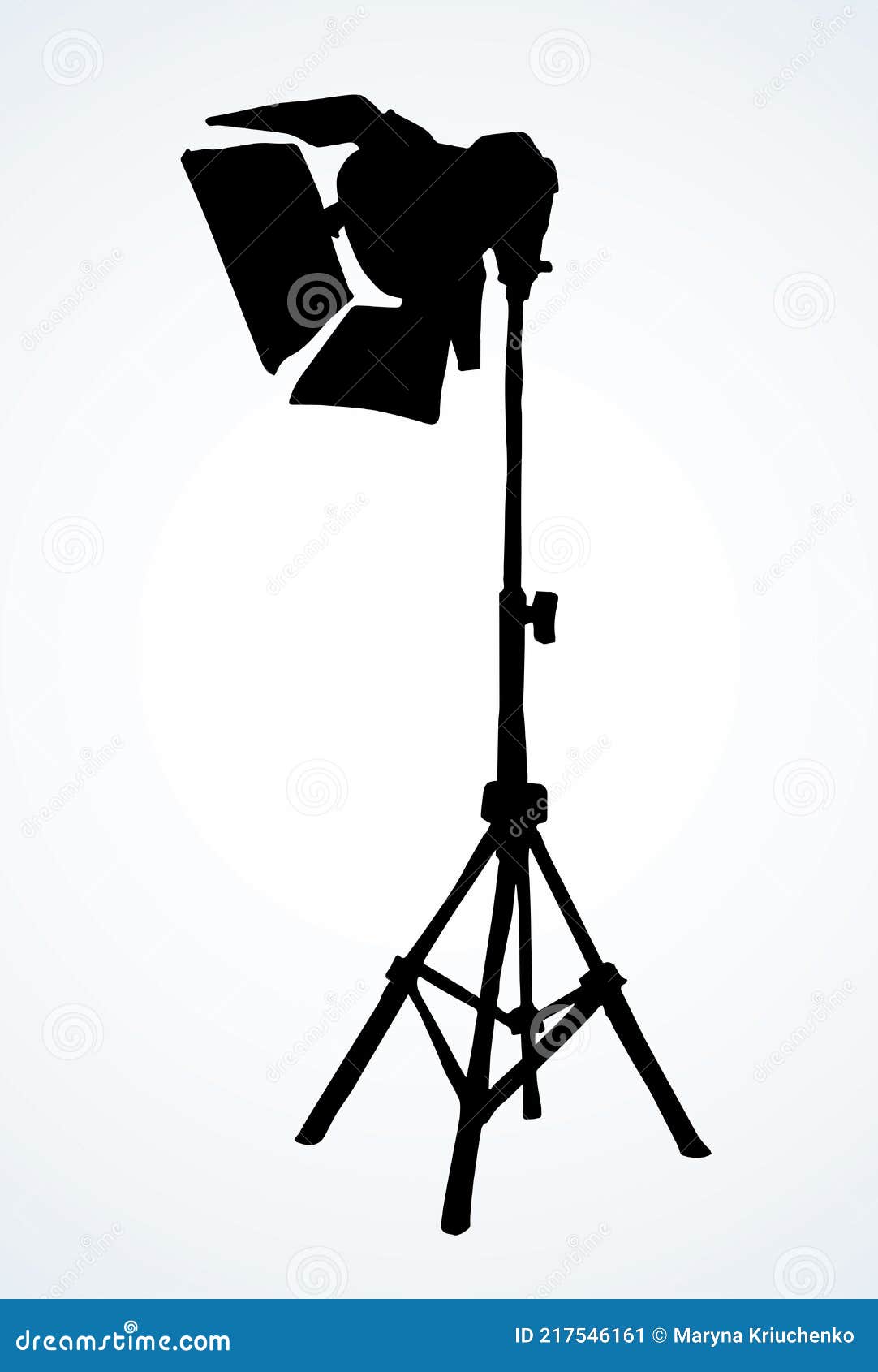Spotlight On A Stand. Vector Drawing | CartoonDealer.com #157909061