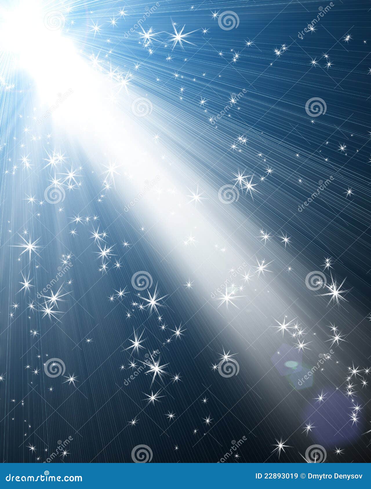 Spotlight with stars stock illustration. Illustration of equipment ...