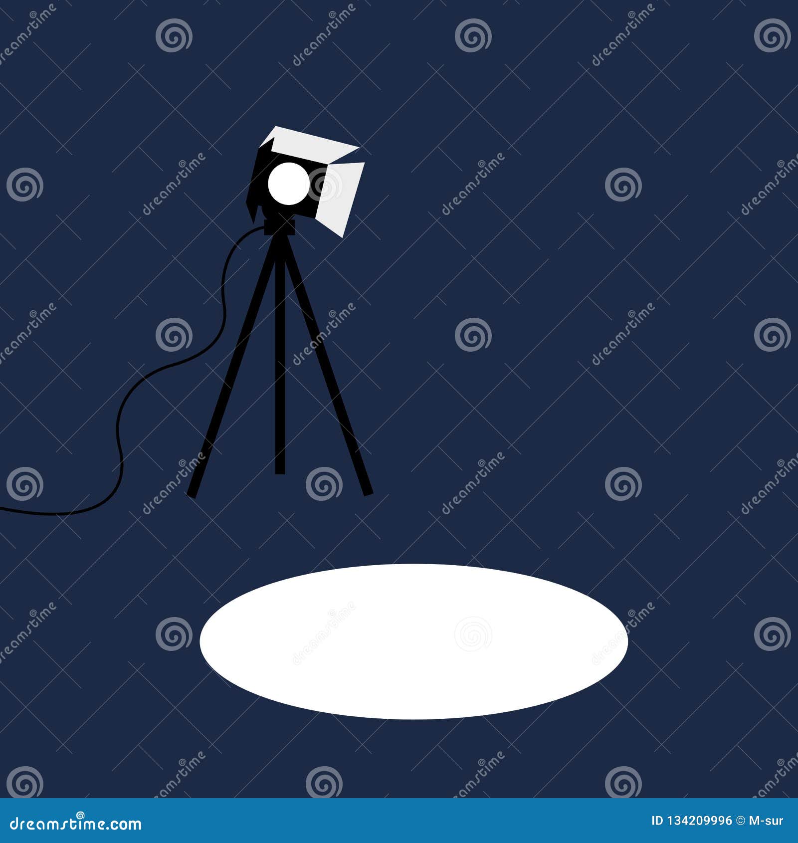 Spotlight and studio light stock vector. Illustration of exposition ...