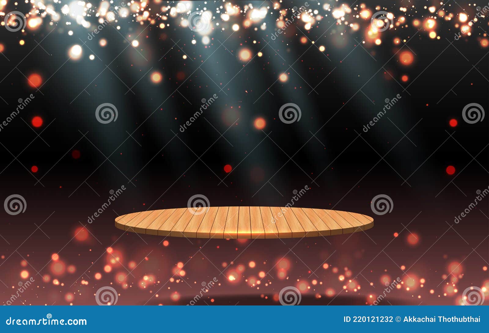 Spotlight in the Studio Room Stock Vector - Illustration of realistic ...