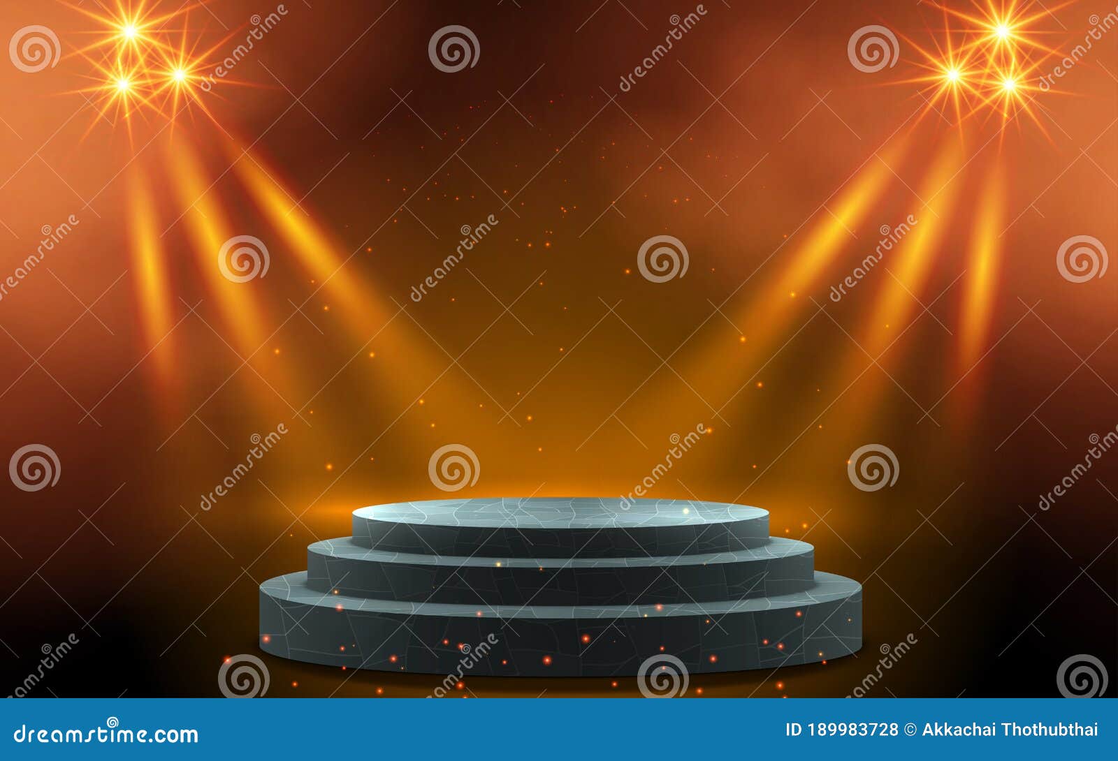 Spotlight in the Studio Room Stock Vector - Illustration of ceremony ...