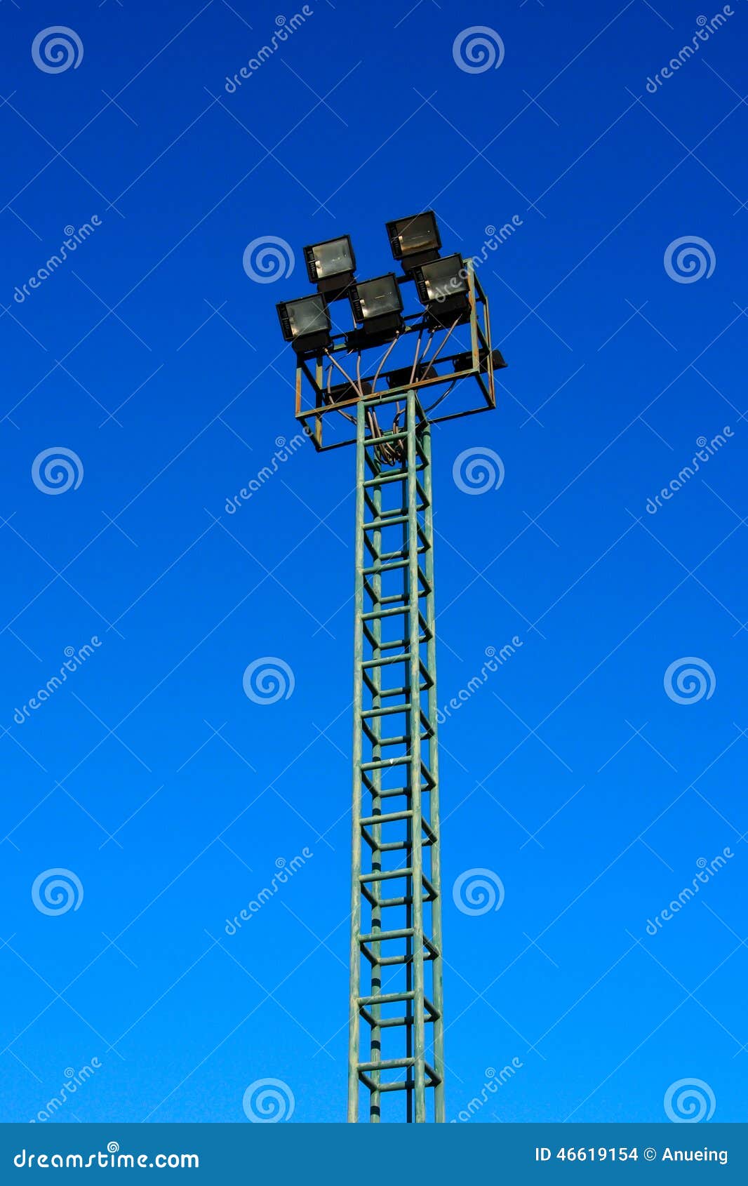 Spotlight tower stock photo. Image of sport, electrical - 46619154