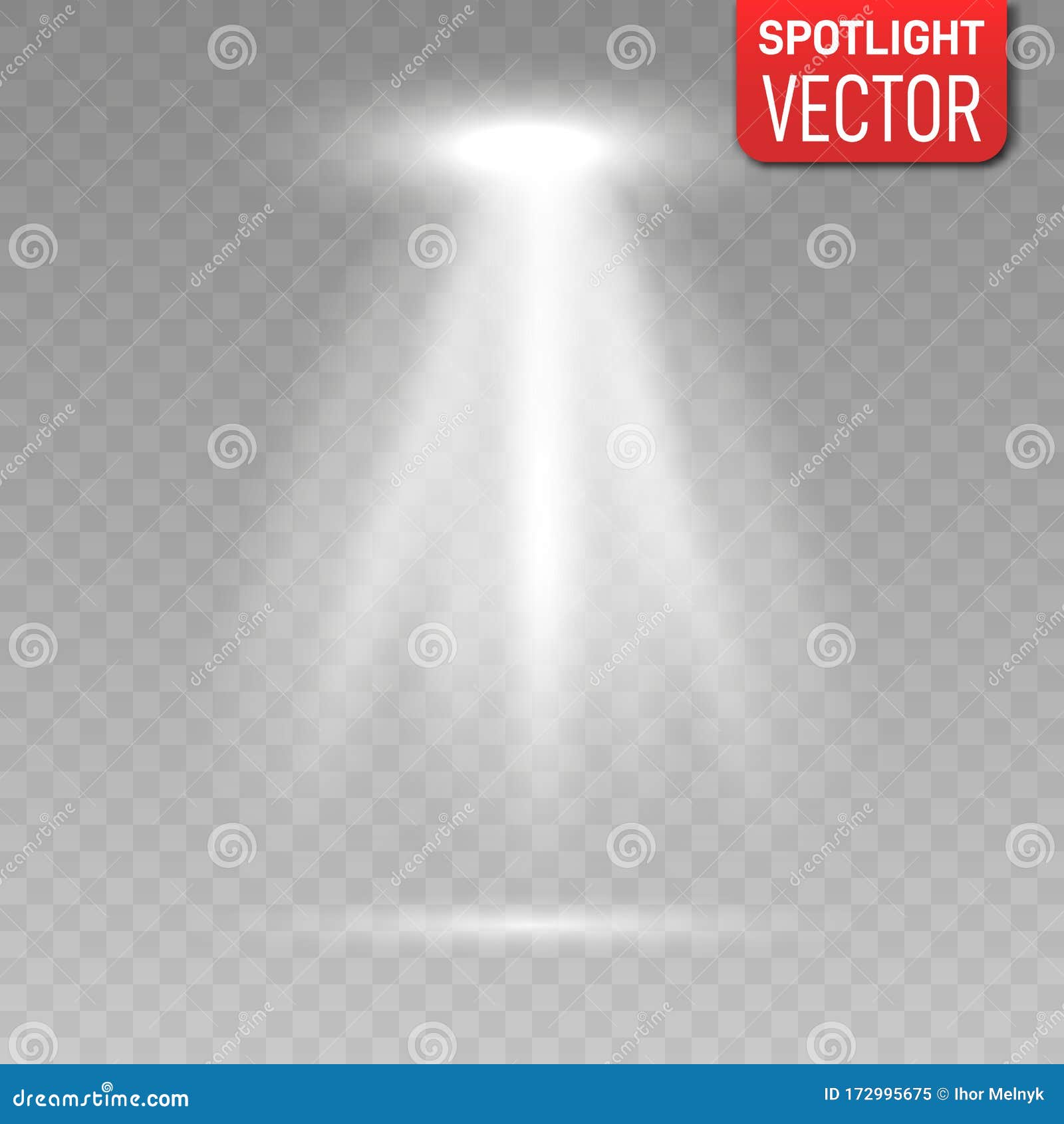 Stage Floodlight Outline Flat Color Icons With Quadrant Frames Cartoon ...