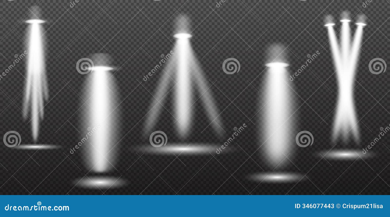 Spotlight White Light Effect, Light From A Lamp Or Spotlight ...