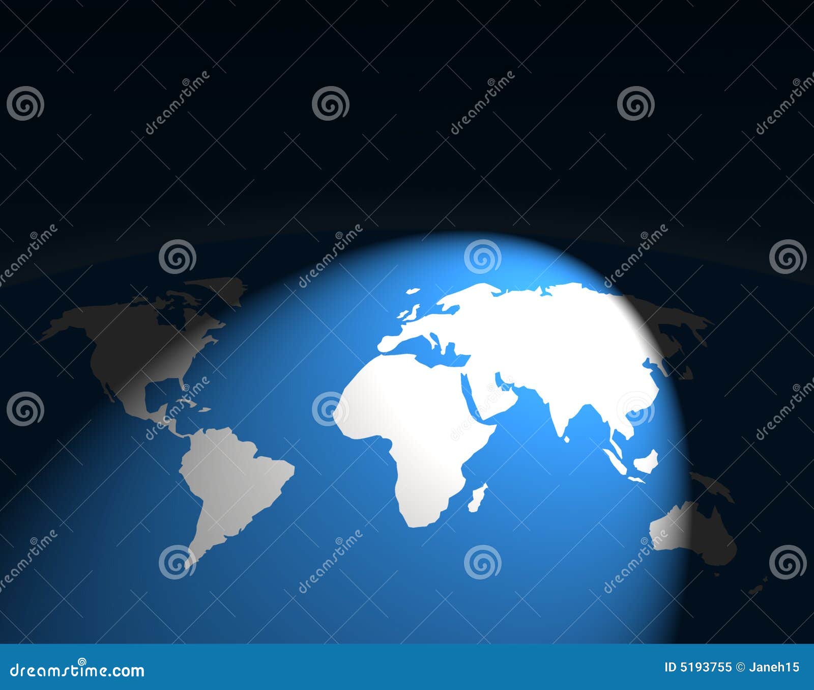 Spotlight on World stock illustration. Illustration of symbol - 5193755