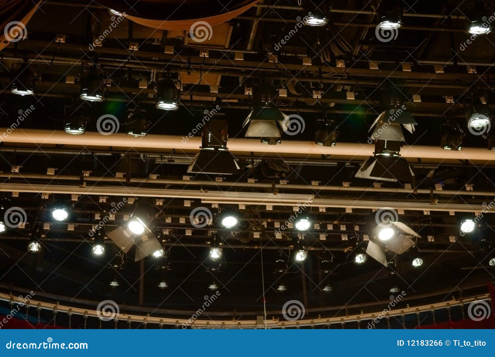 Spotlights stock photo. Image of lightbulb, design, equipment - 12183266