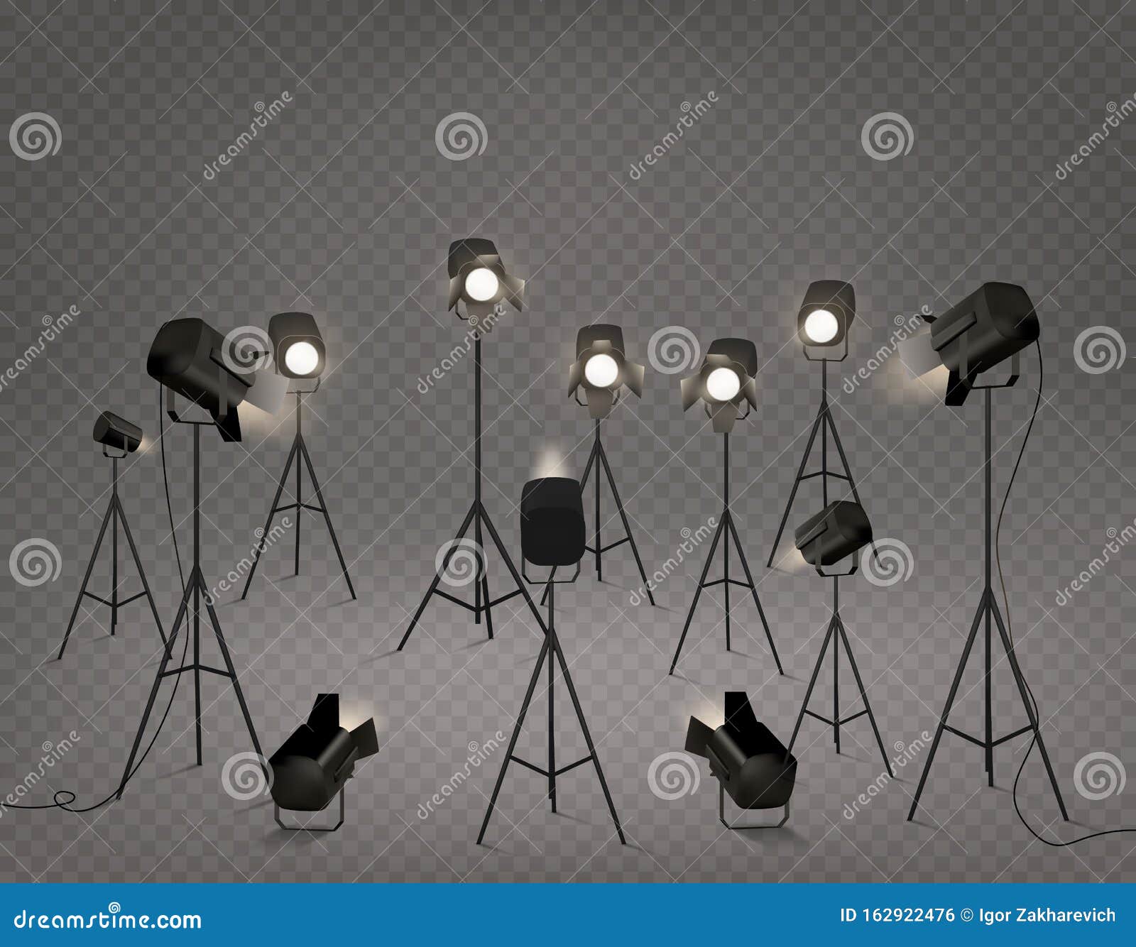 Spotlights Realistic Transparent Background For Show Contest Or ...