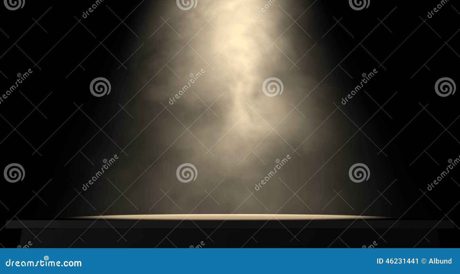 Single Spotlight On Stage