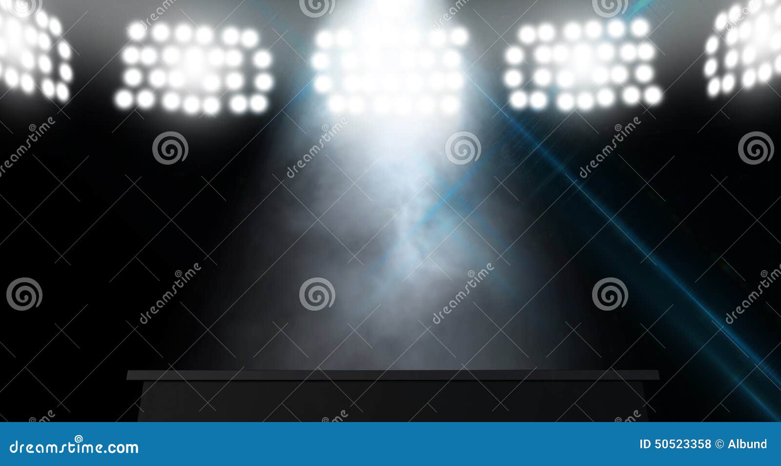 Spotlit Stage stock illustration. Illustration of highlighted - 50523358