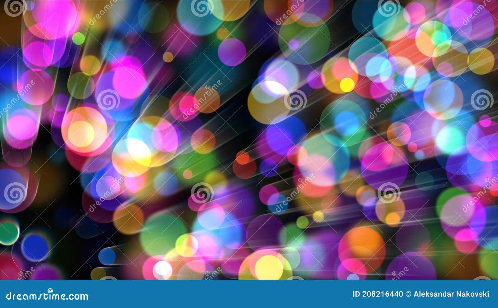 Spots Bokeh Color Abstract Background Stock Illustration - Illustration ...