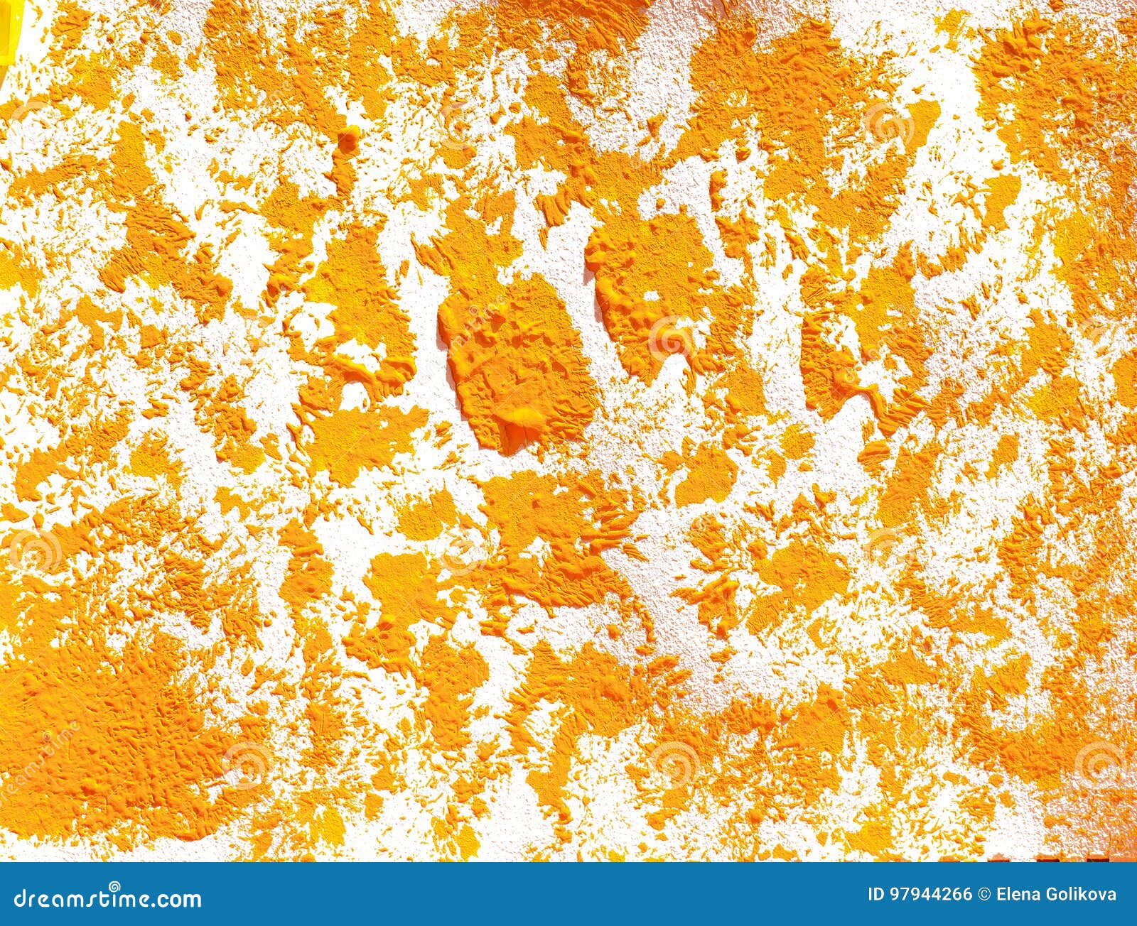 Spots and Splashes of Orange Paint Stock Photo - Image of color, white ...