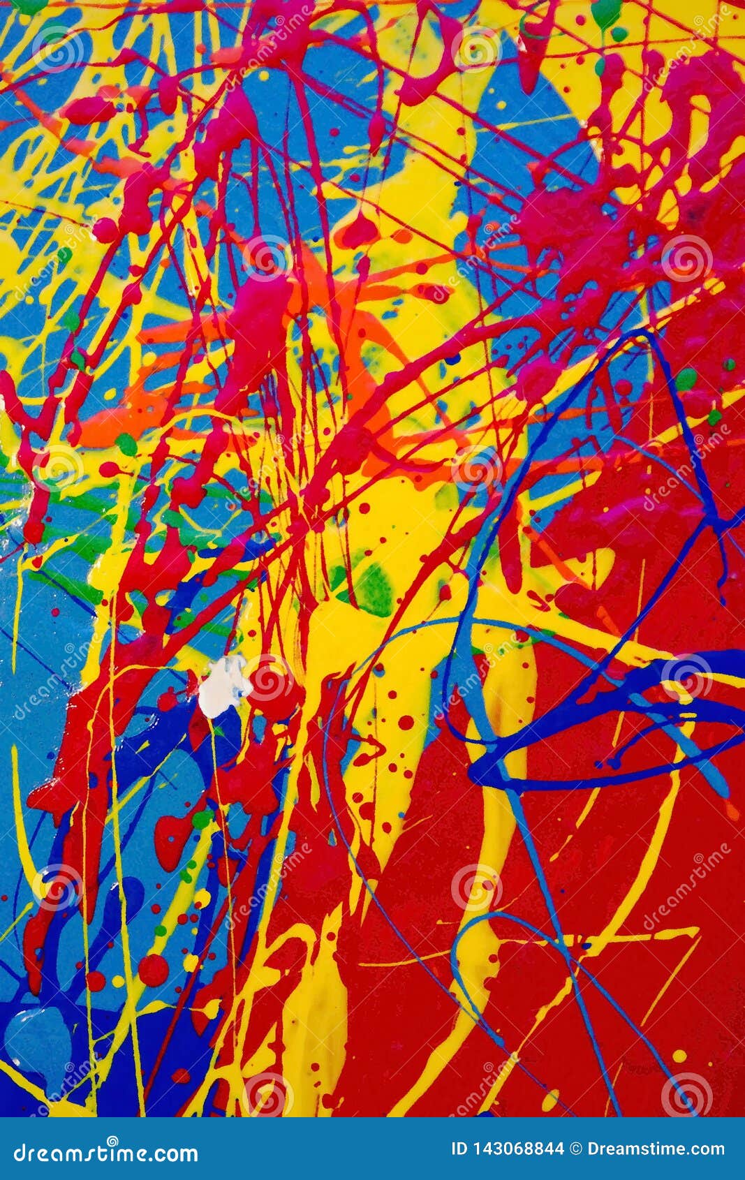 The Texture of Splashes of Multi-colored Paints Stock Illustration ...