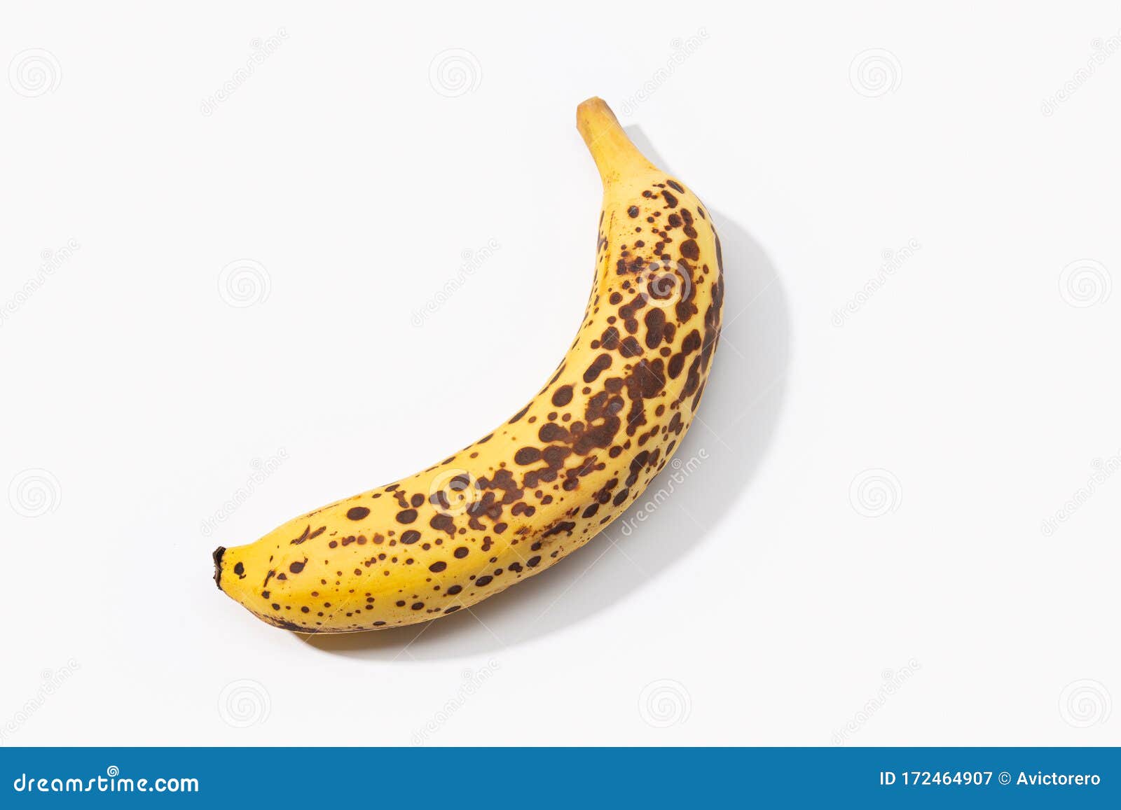 Spotted Banana isolated stock image. Image of nourishment - 172464907