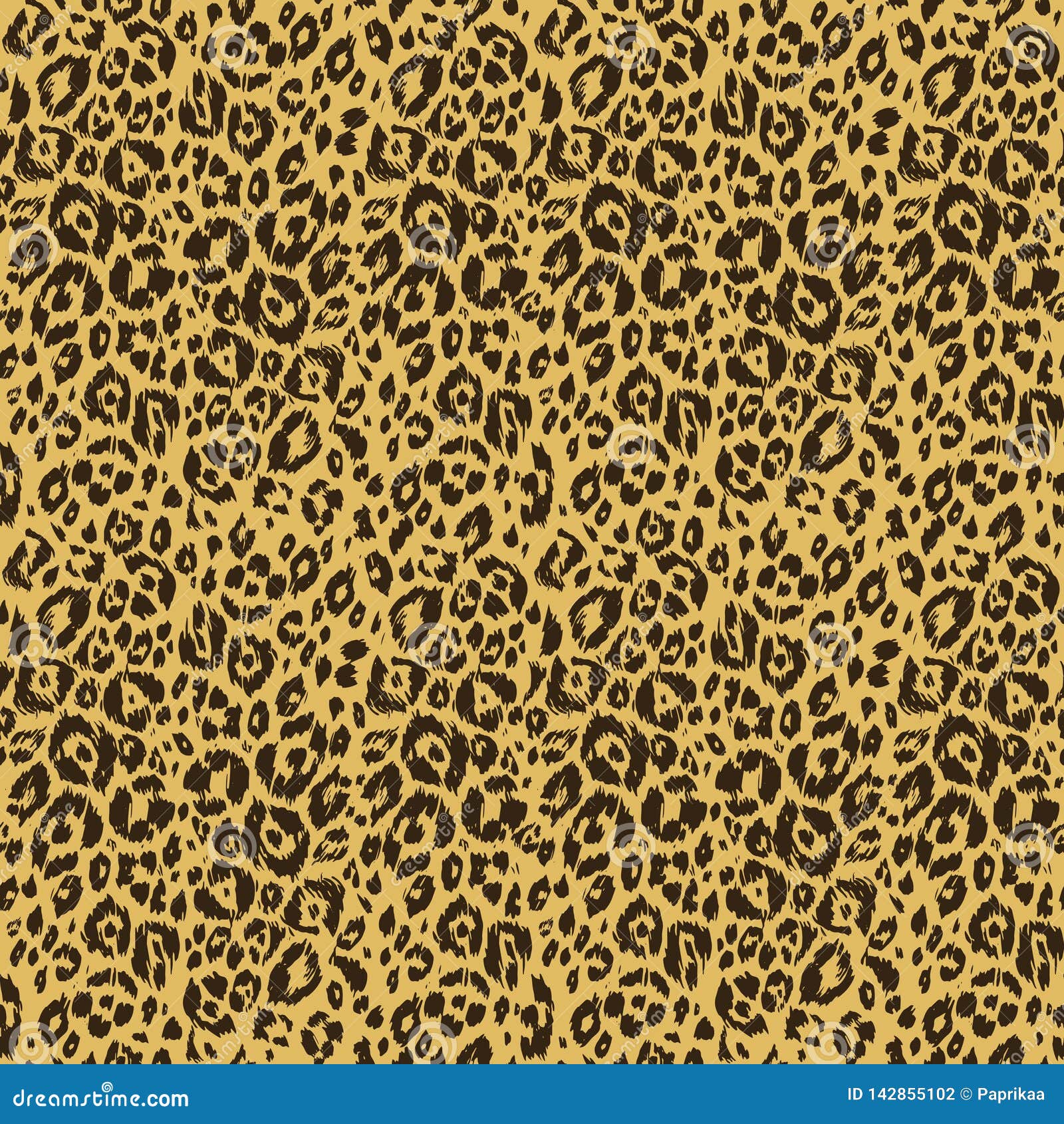 Leopard seamless pattern stock vector. Illustration of leopard - 142855102