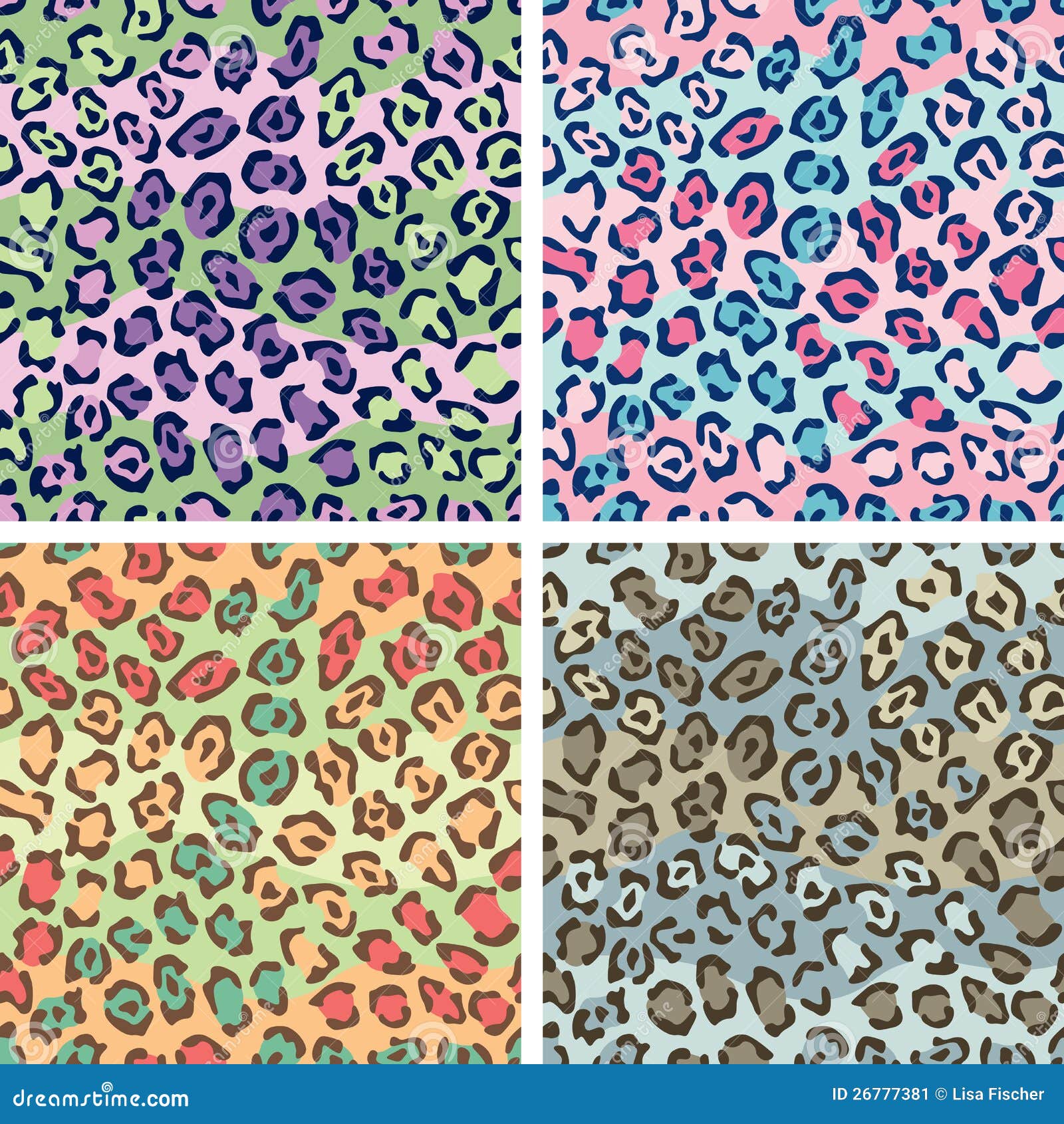 Spotted Cat Pattern stock vector. Illustration of colorful - 26777381