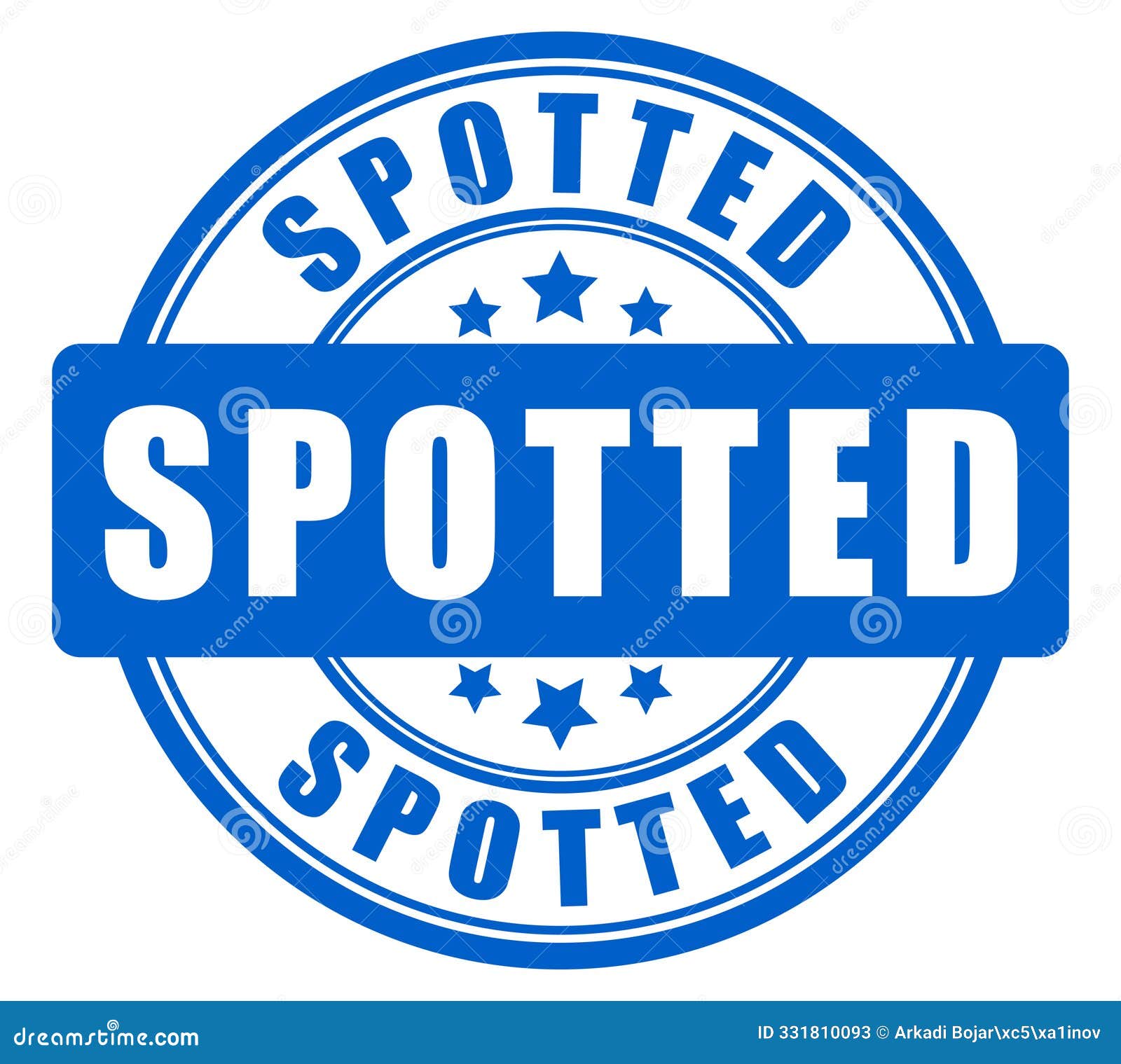 Spotted Circle Sign On White Background Cartoon Vector | CartoonDealer ...