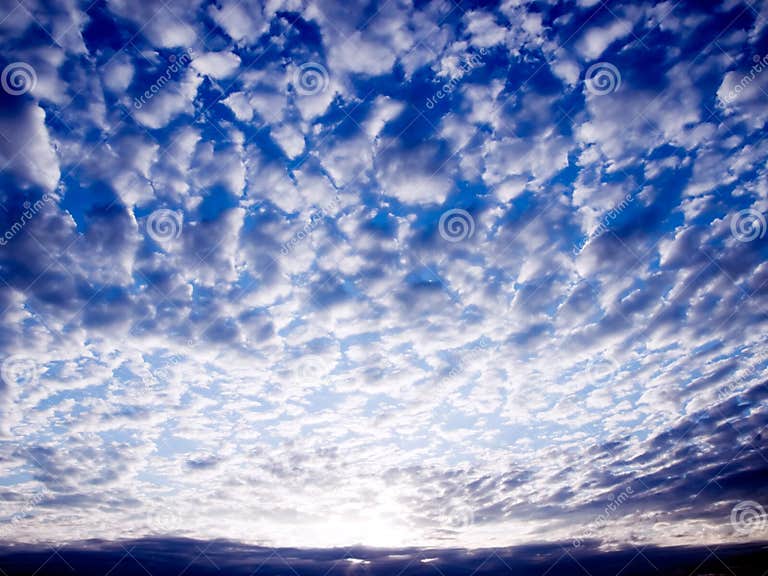 Spotted clouds. stock image. Image of nature, bright - 12019615