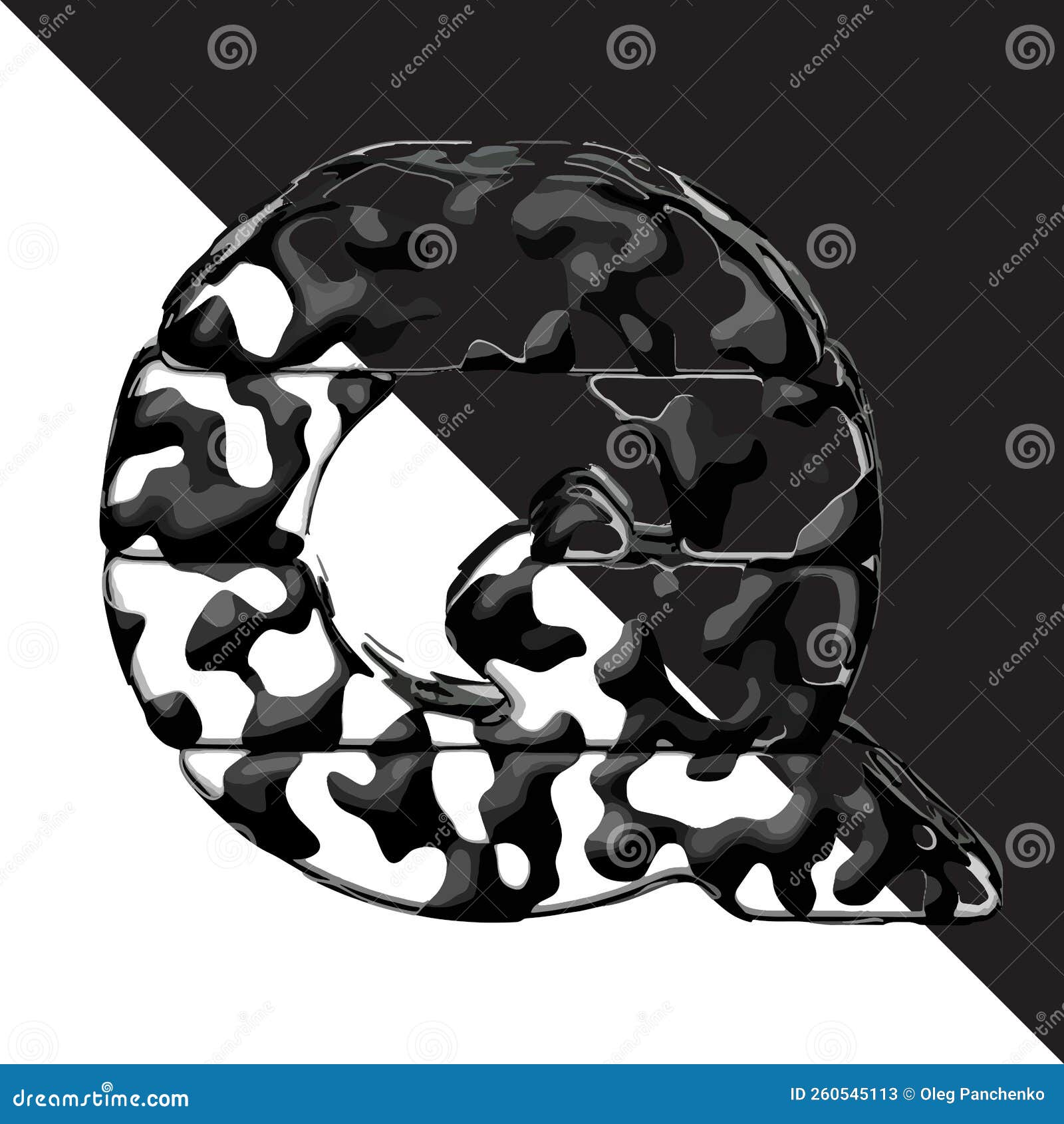 Spotted 3d Symbol with a Transparent Background. Letter Q Stock Vector ...