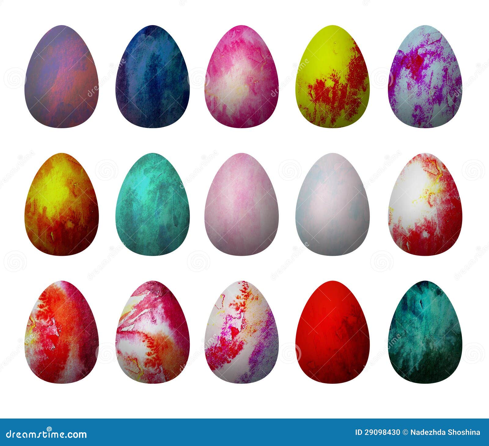 Spotted easter eggs stock illustration. Illustration of pattern - 29098430