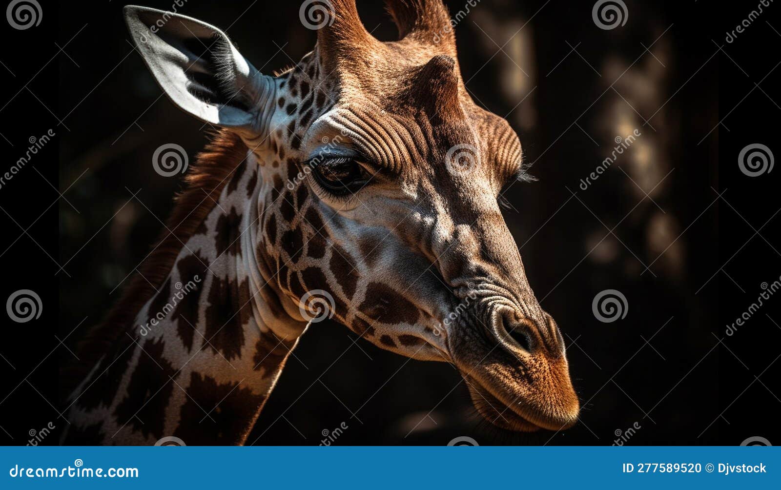 The Spotted Giraffe Elegance in Nature is a Wildlife Treasure Generated ...