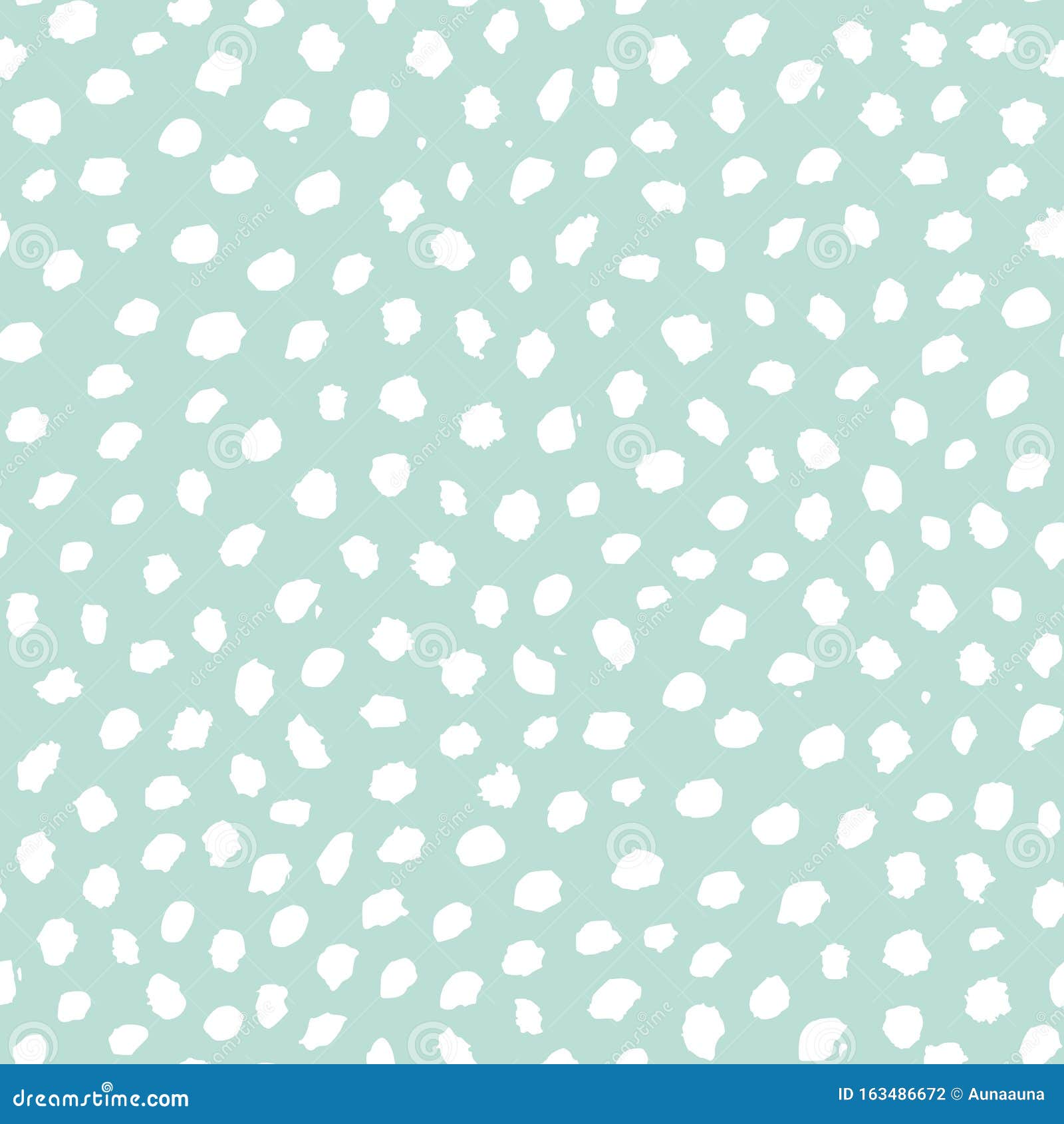 Spotted Hand Drawn Seamless Pattern. Stock Vector - Illustration of ...