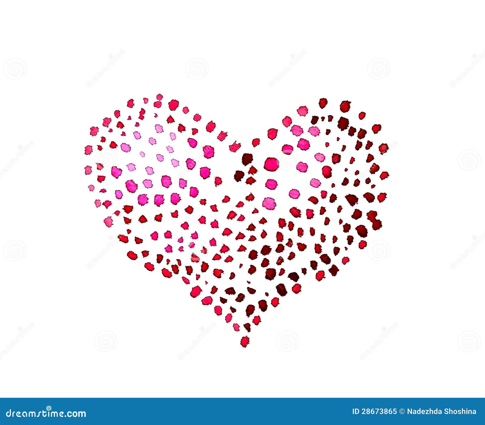 Spotted heart stock illustration. Illustration of marriage - 28673865
