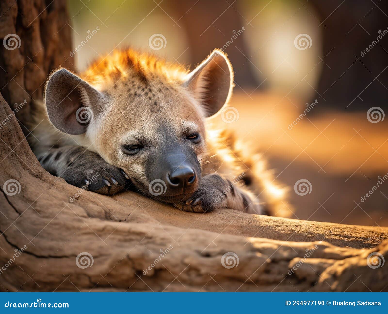 Spotted Hyena stock illustration. Illustration of tools - 294977190