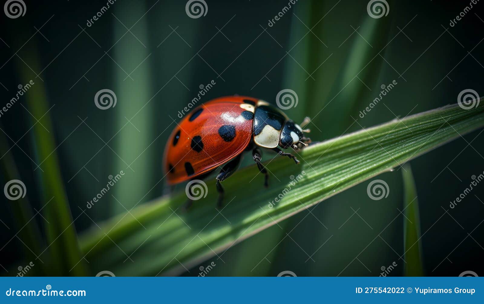 Red Spotted Ladybug Isolated On White Background Stock Illustration ...