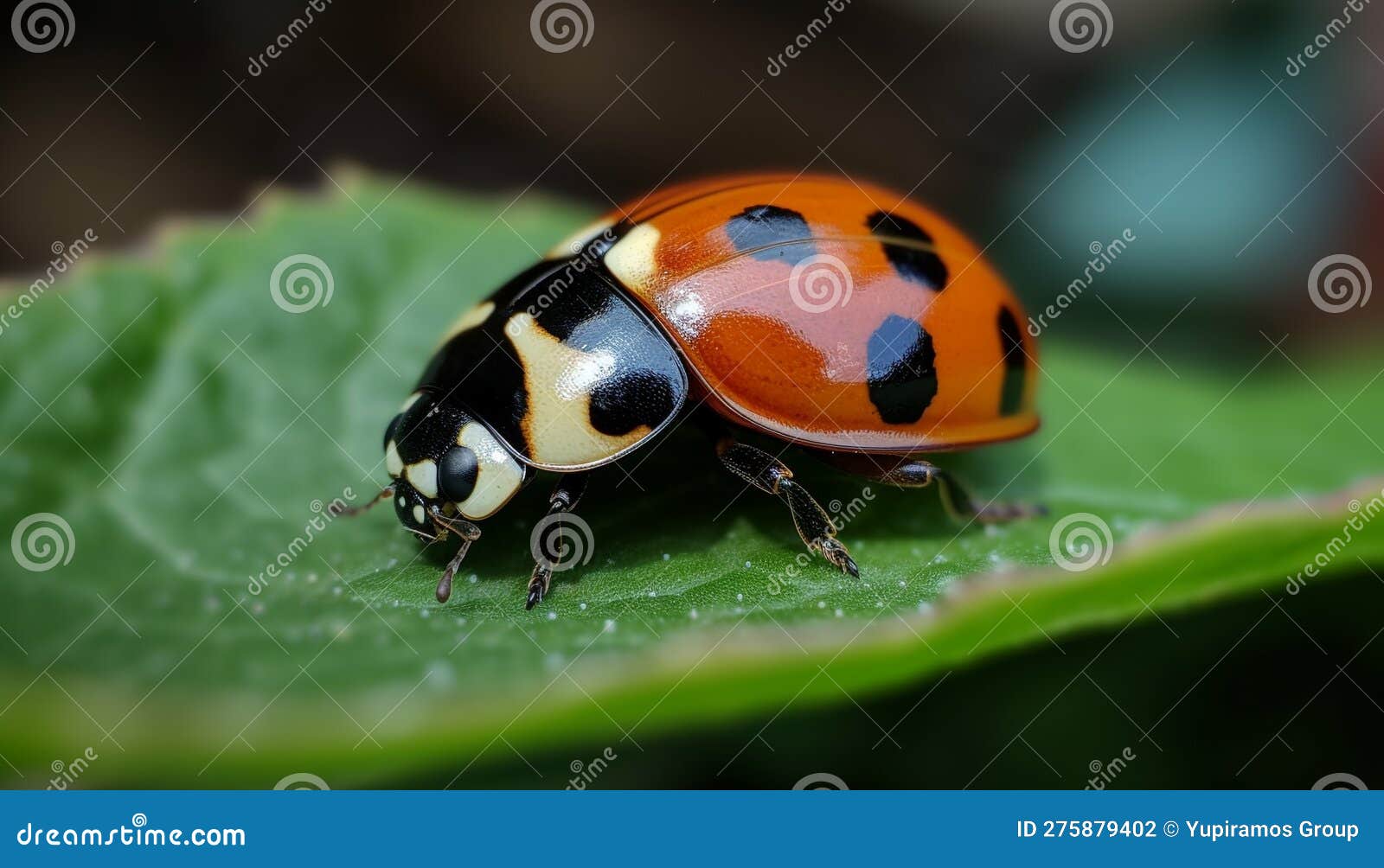 Red Spotted Ladybug Isolated On White Background Stock Illustration ...